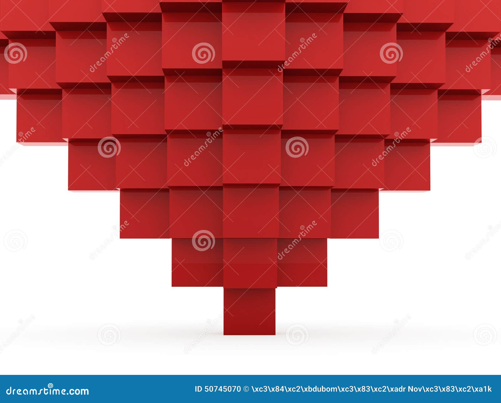 Red Abstract Cubes Business Concept Background Stock Illustration ...