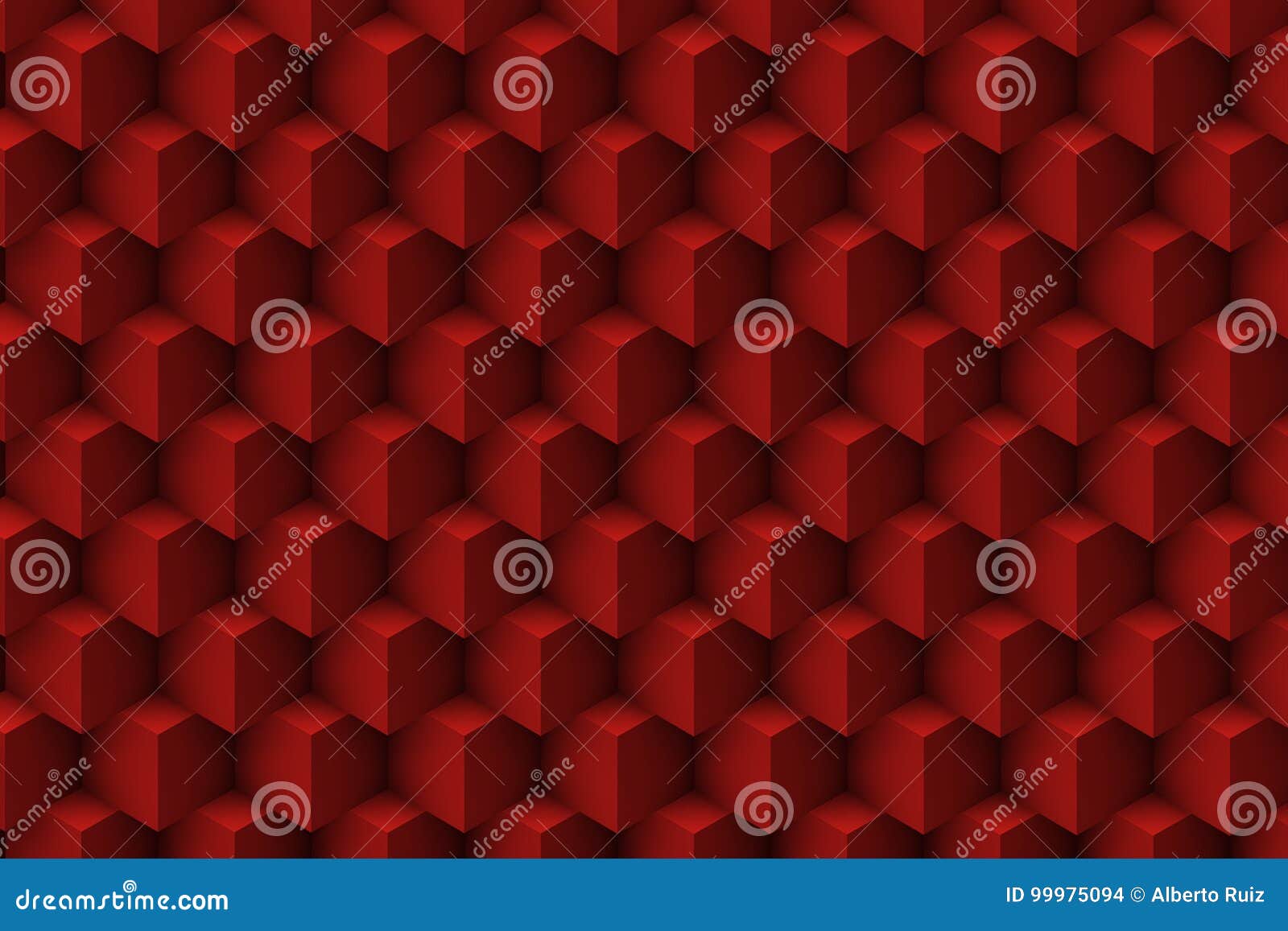Red Architectonic 3D Abstract Stock Illustration - Illustration of ...