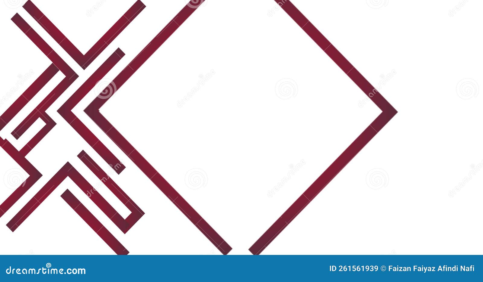 Red Abstract Design on White Background with Lines Stock Illustration ...