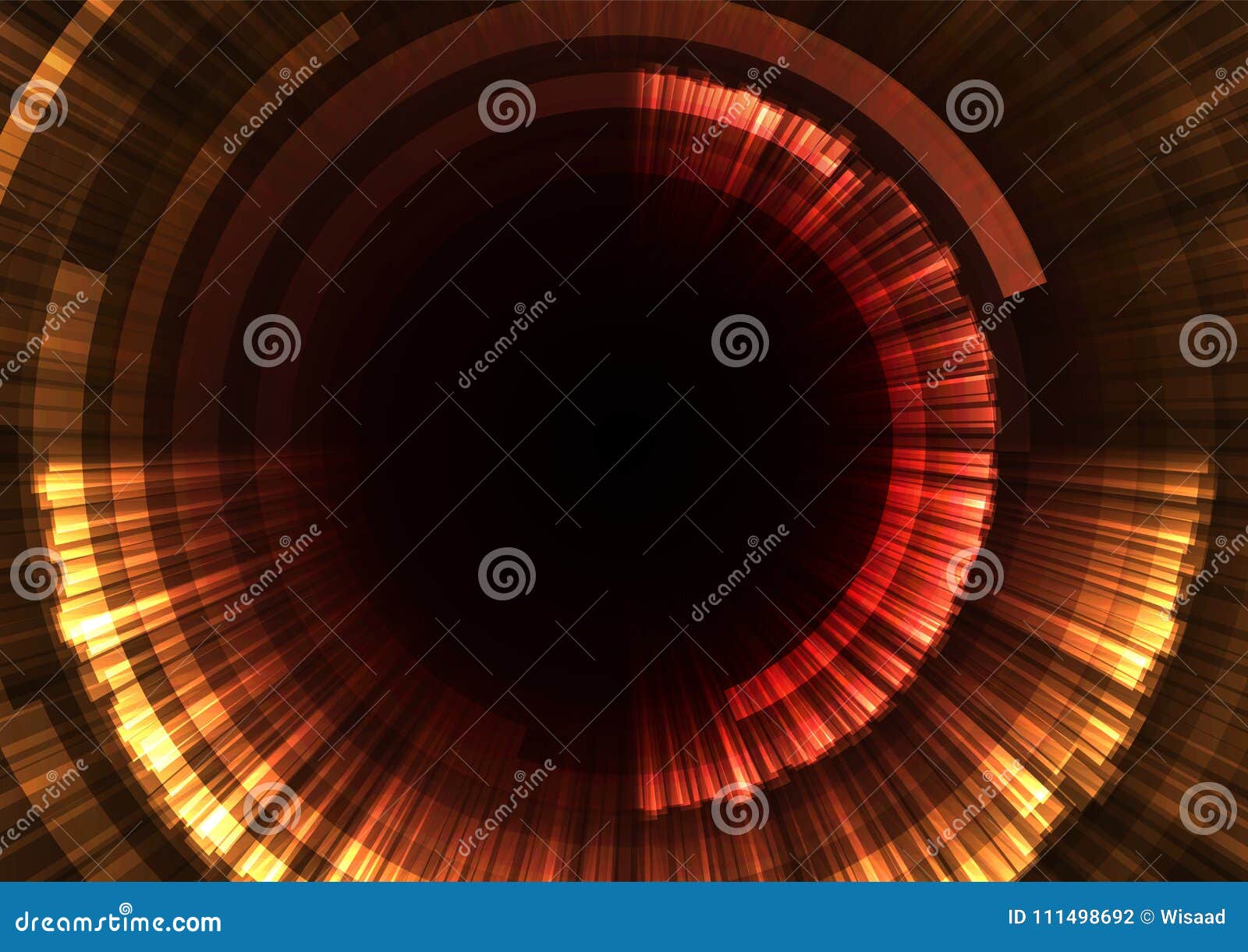 Red Abstract Digital Shell Grow Layer in Dark Background Stock Vector ...