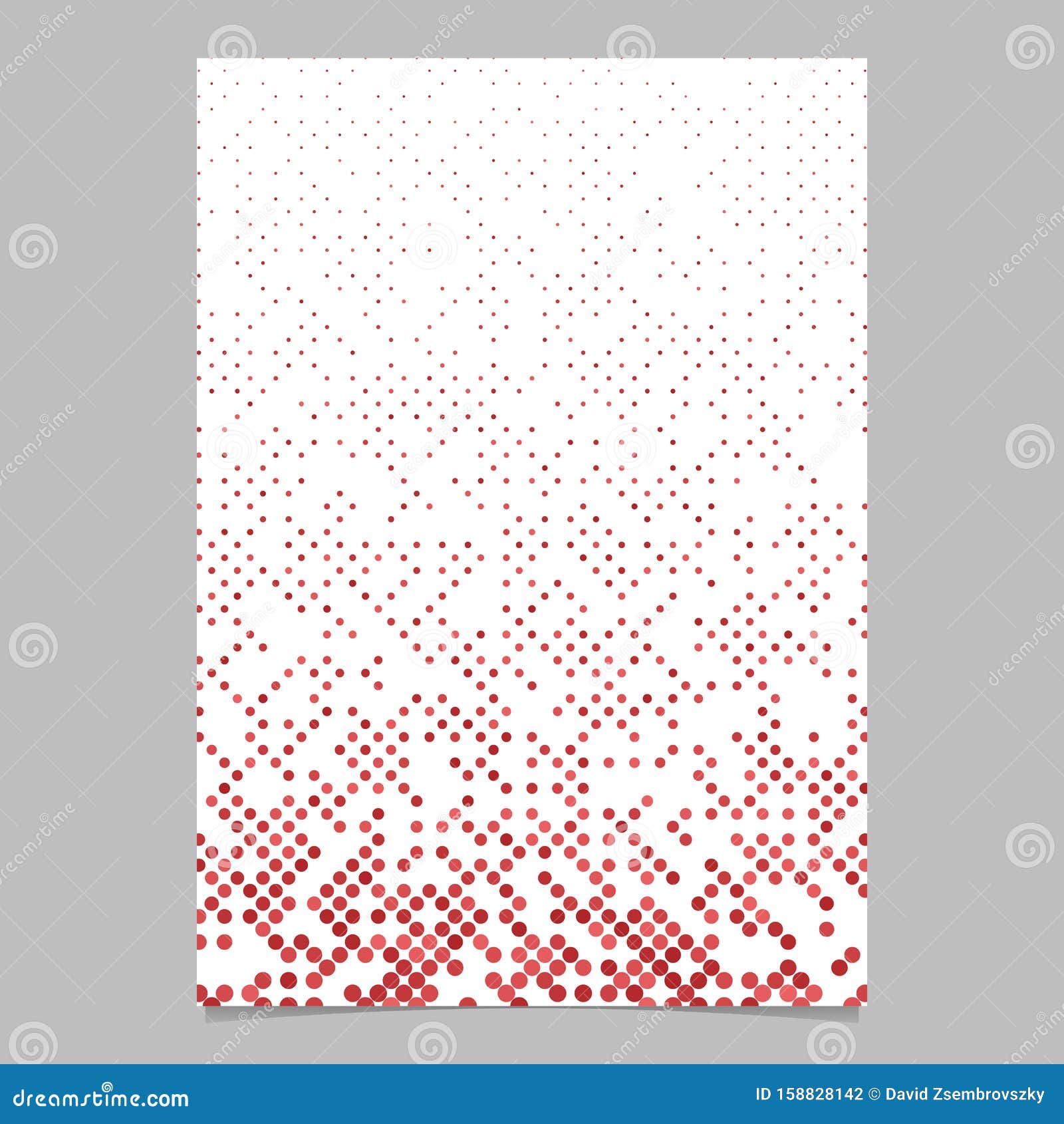 Red Abstract Dot Pattern Brochure Background Stock Vector - Illustration of paper, design: 158828142