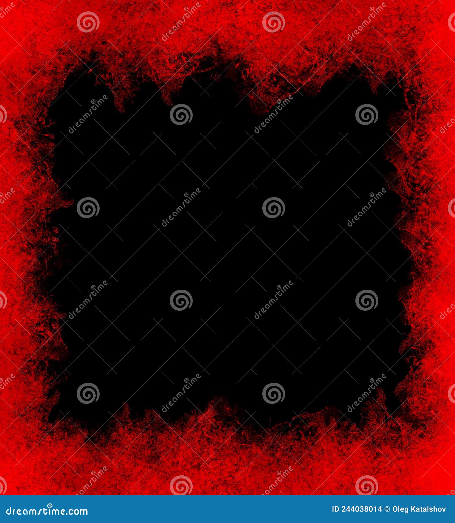 Red Abstract Frame in Red on a Black Background. Red Overlay Frame ...