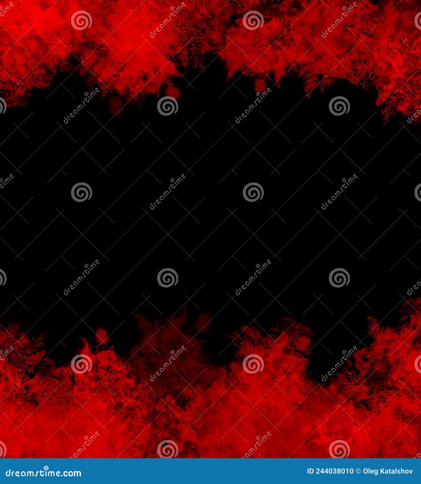 Red Abstract Frame in Red on a Black Background. Red Overlay Frame ...