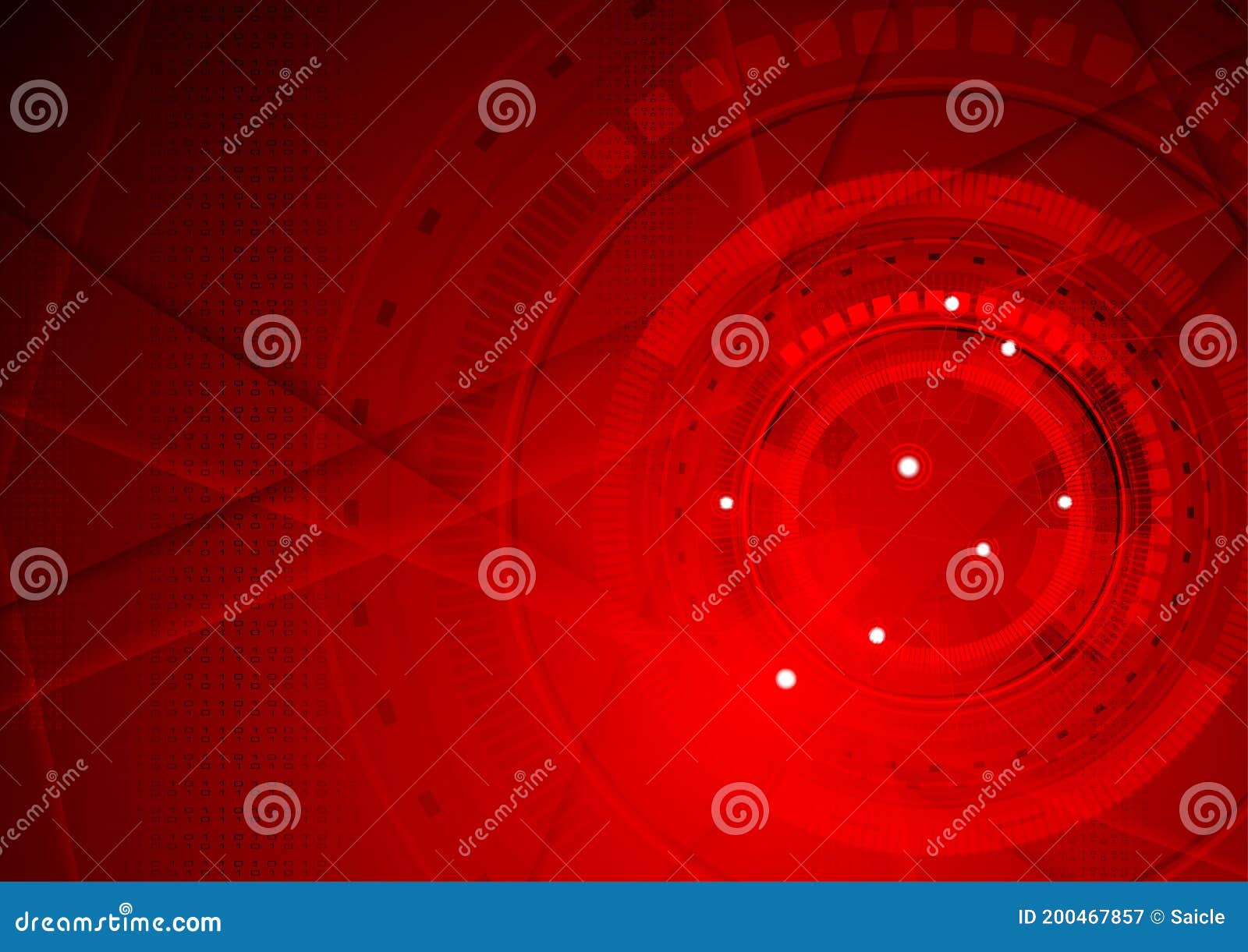 Red Abstract Geometric Technology Background Stock Vector ...