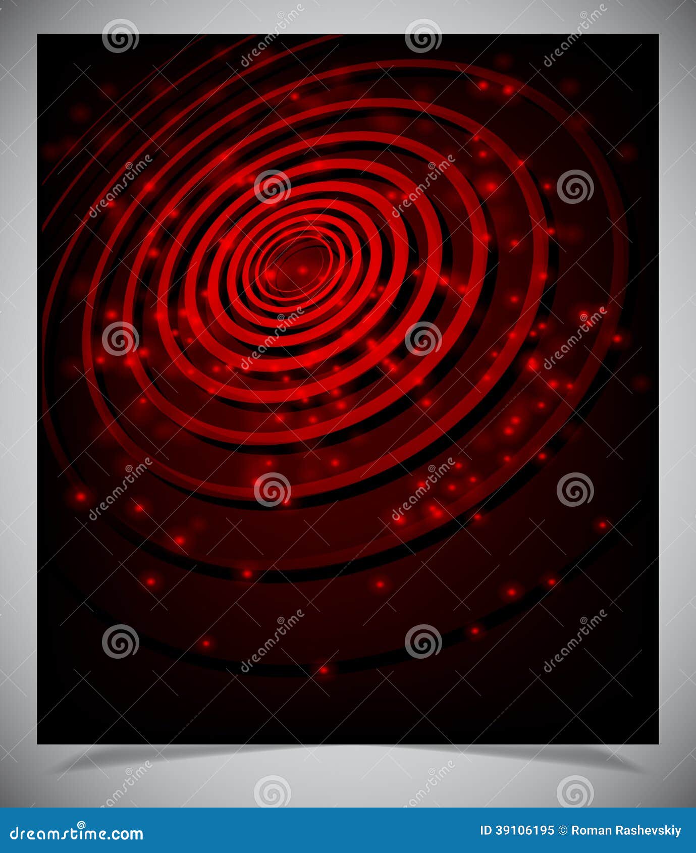 Red Abstract Glowing Background Stock Vector - Illustration of black ...