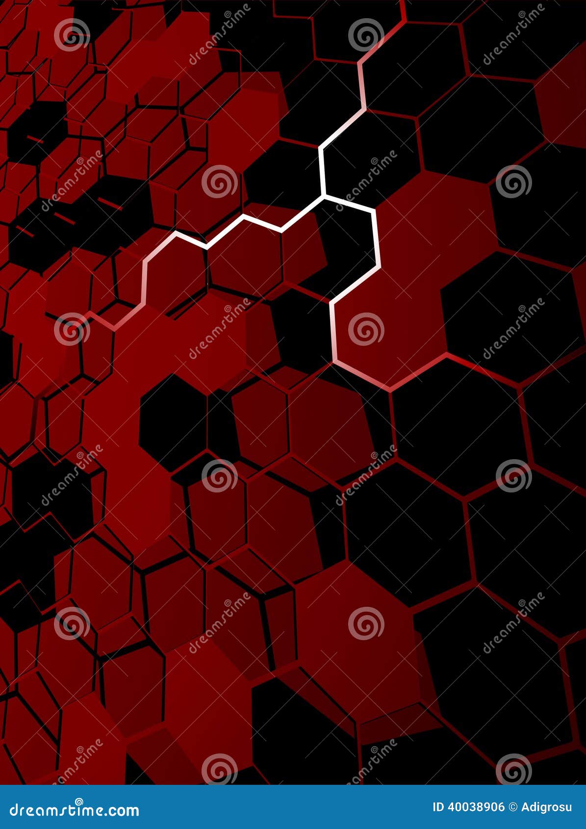Red Abstract Hexagon Background Stock Vector - Illustration of ...