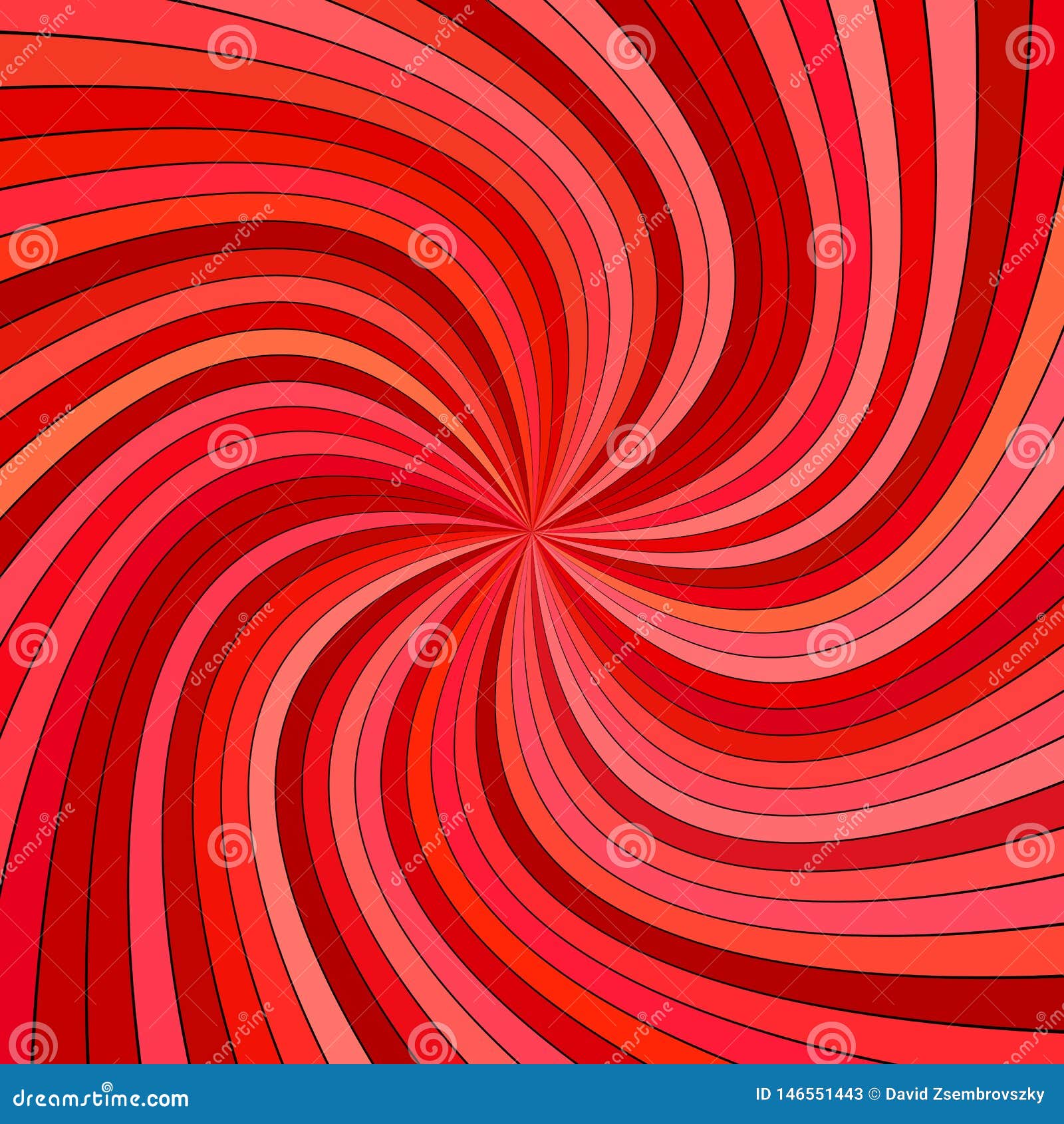 Red Abstract Hypnotic Spiral Burst Stripe Background Stock Vector ...