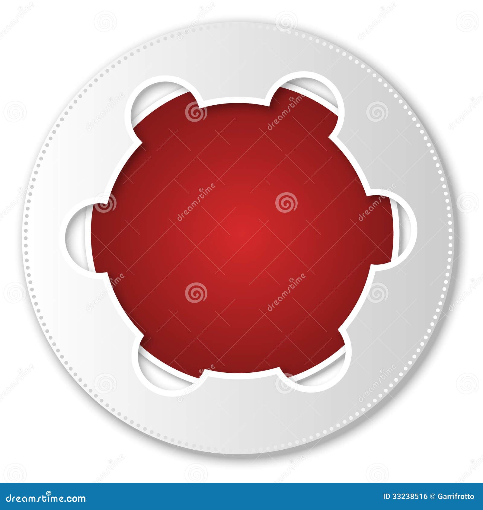 Red abstract icon stock vector. Illustration of computer - 33238516