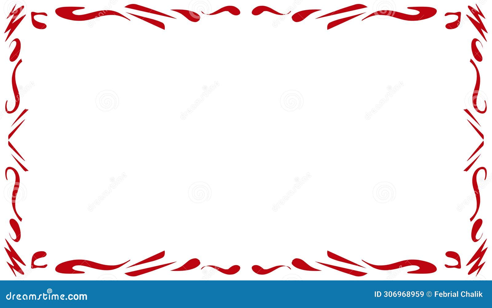 Red Abstract Illustration Background Frame Border Texture Stock Vector ...