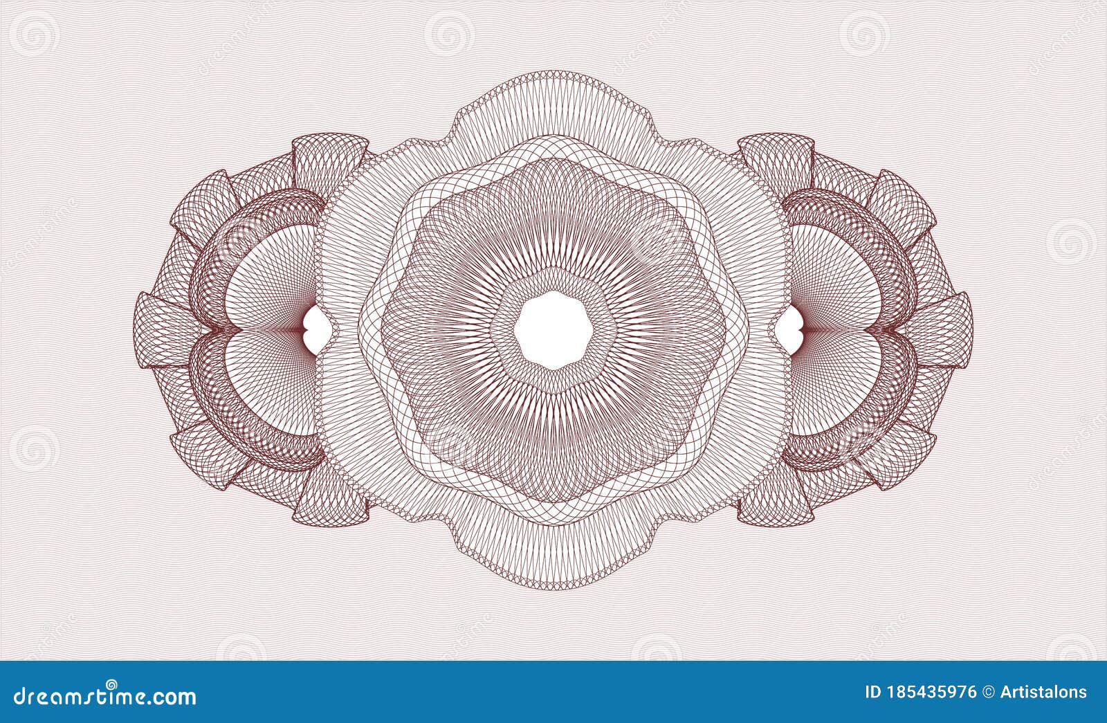 Red Abstract Linear Rosette. Vector Illustration. Detailed EPS10 Stock ...