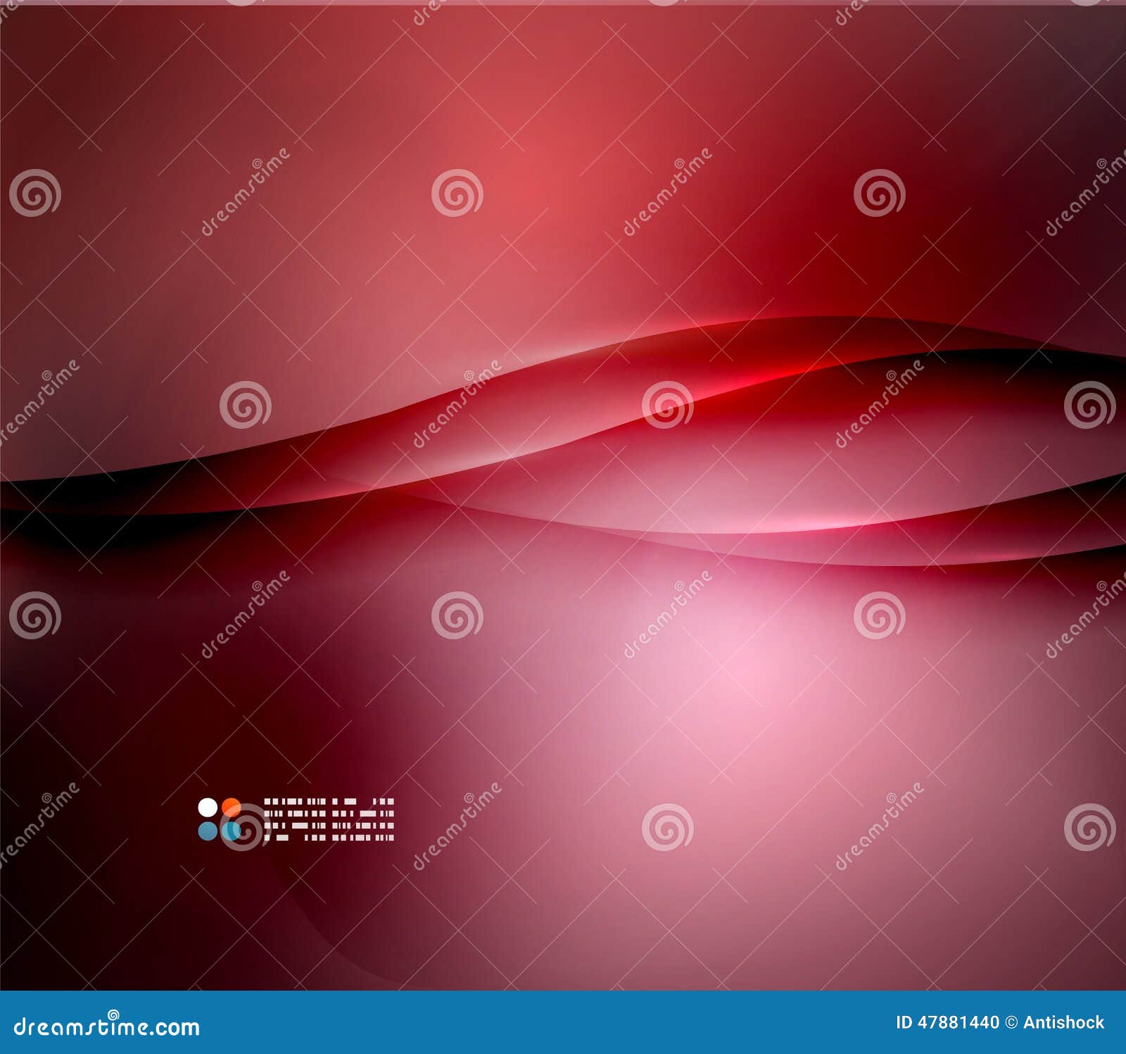 Red Abstract Lines Background Stock Vector - Illustration of page ...