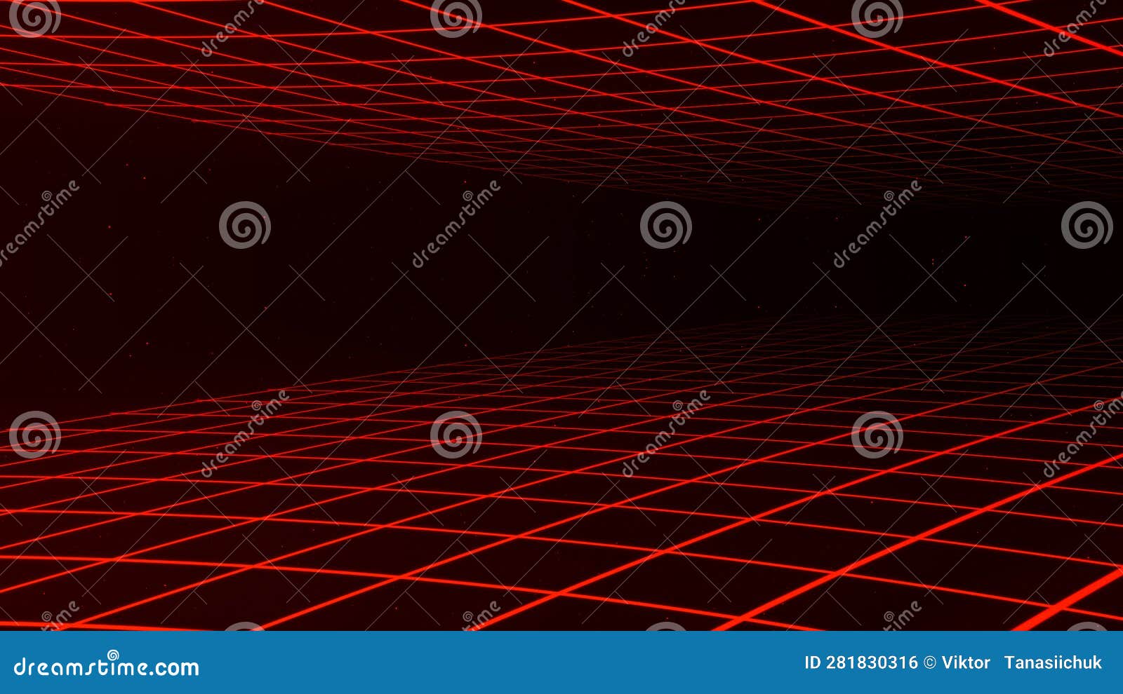Red Abstract Lines Geometric Background. Data Stream. Movement Effect ...