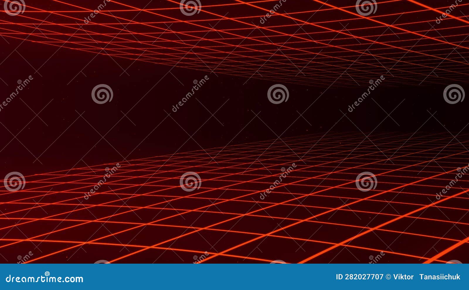 Red Abstract Lines Geometric Background. Data Stream. Movement Effect ...