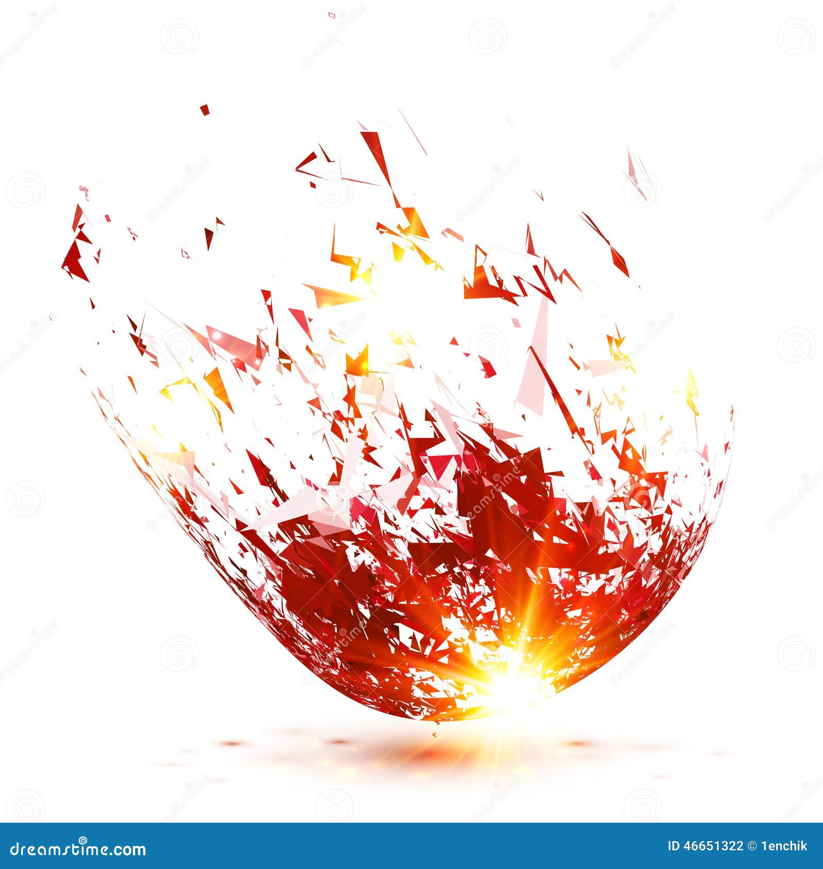 Red Abstract Meteorite Vector Explode Stock Vector - Illustration of ...