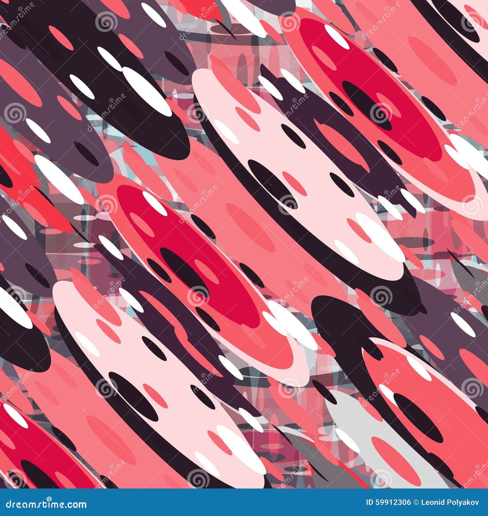 Red Abstract Objects Geometric Background Stock Vector - Illustration ...