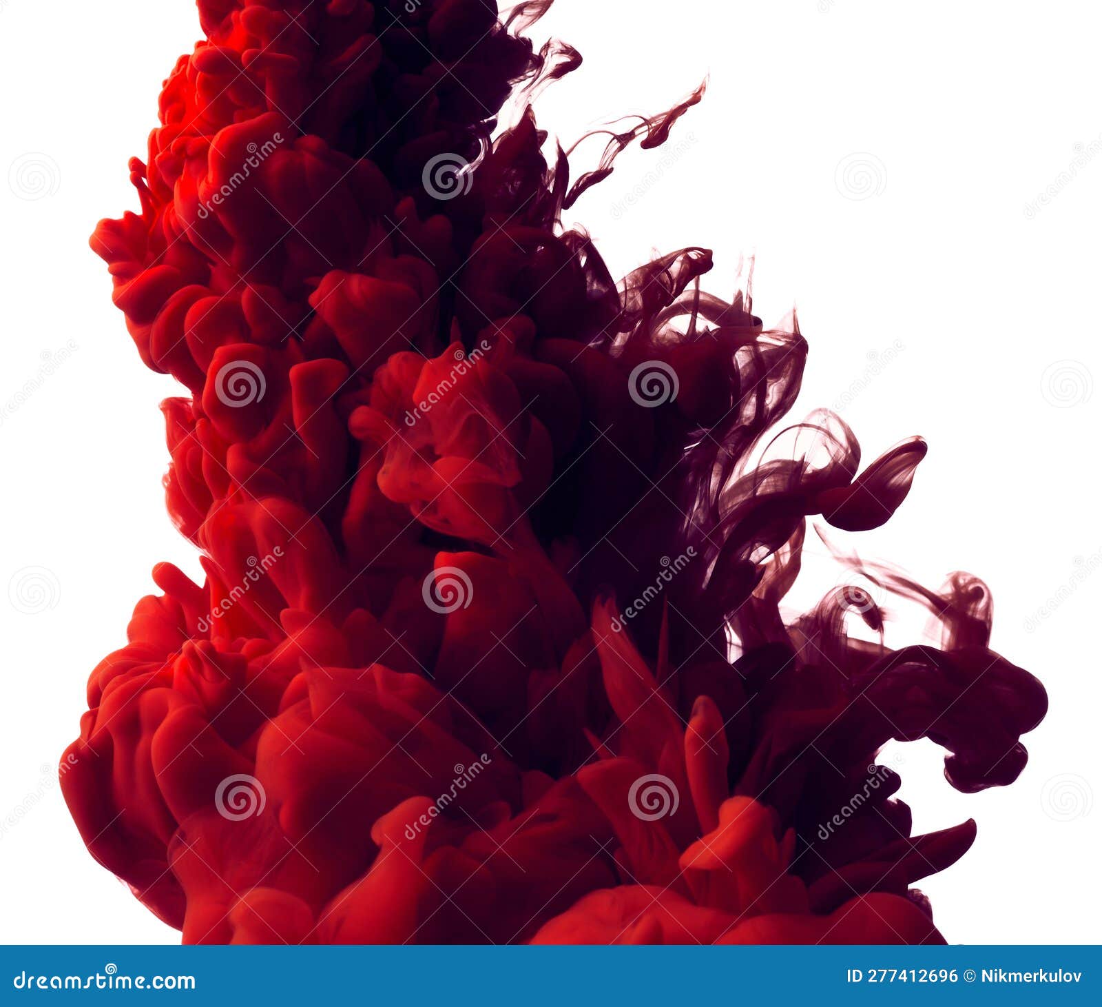 Red Abstract Paint Splash on White Background Stock Photo - Image of ...