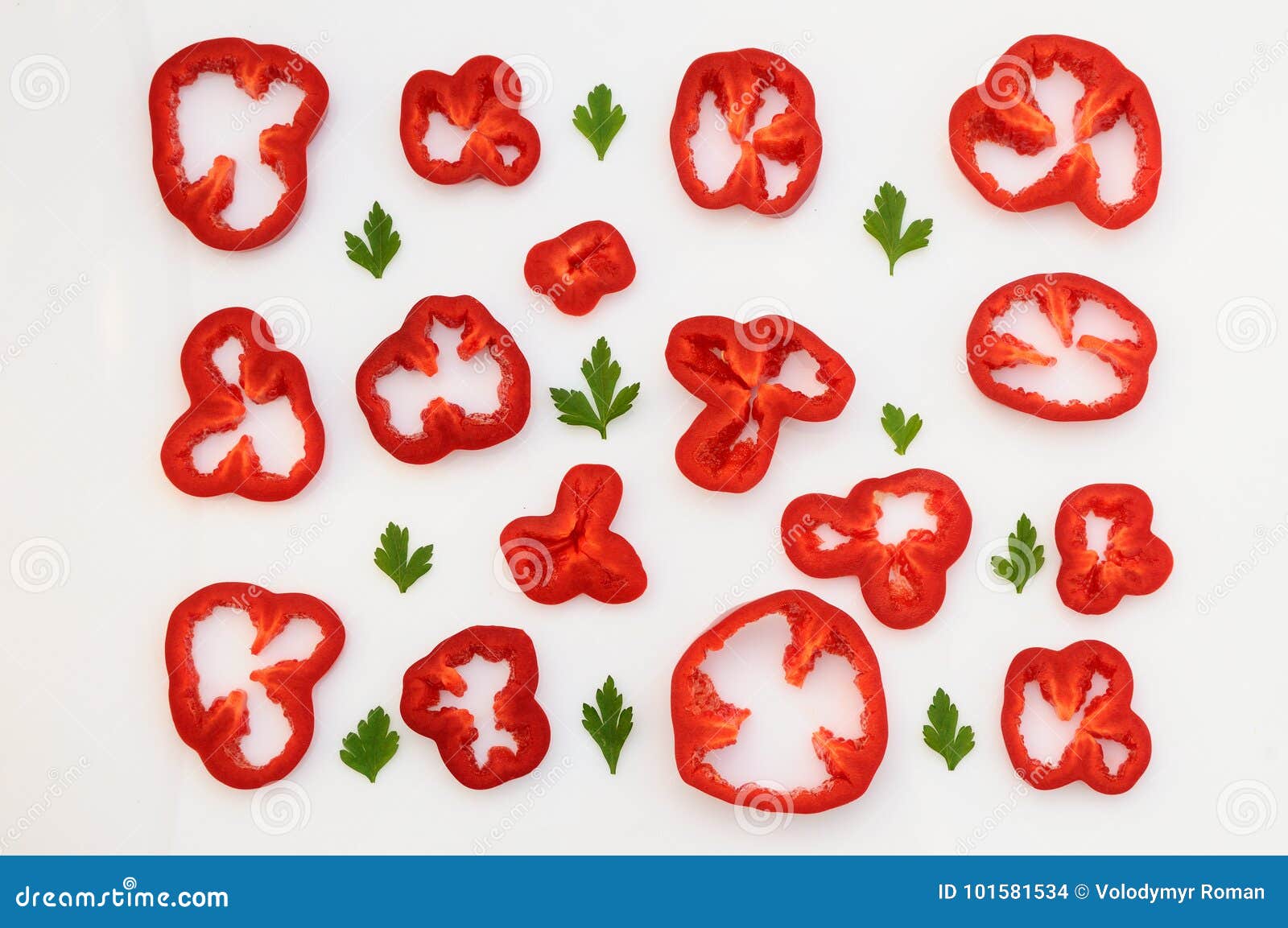 Red Abstract of Pepper Rings Stock Photo - Image of spring, acrylic ...