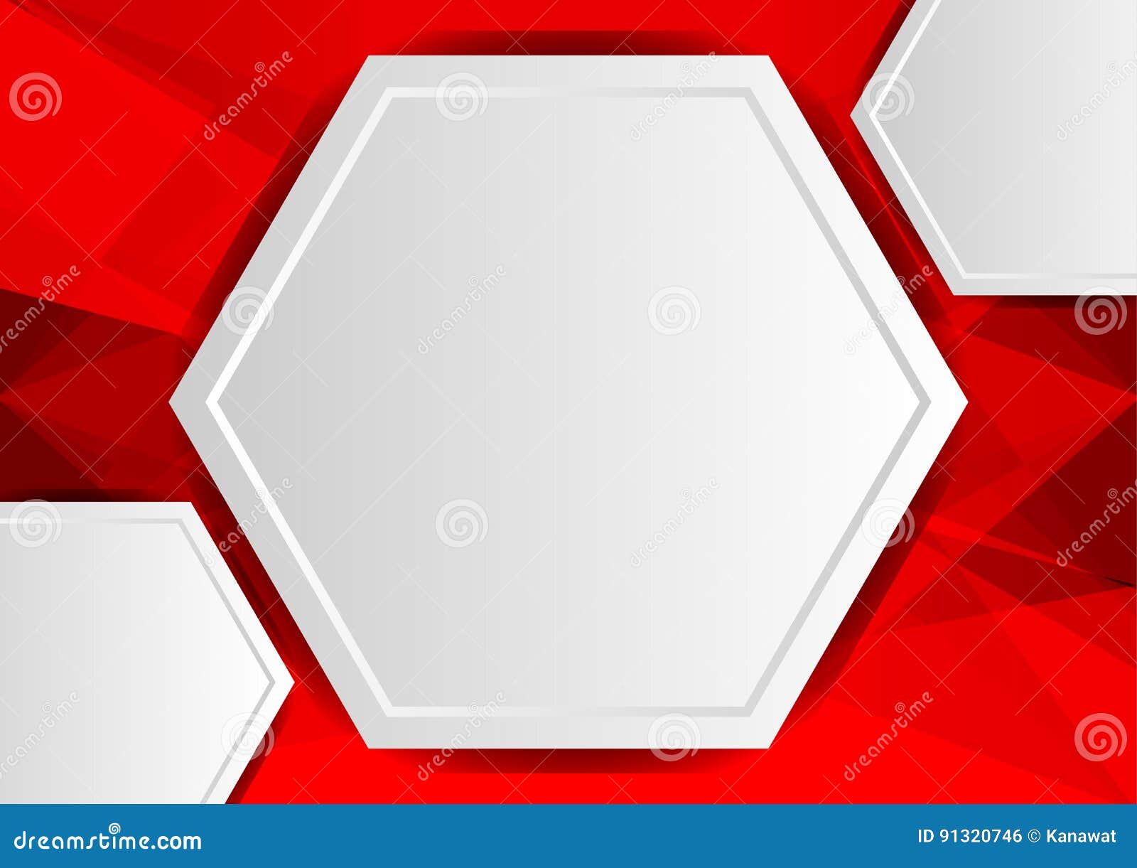 Red Abstract Poly Background with Copy Space Stock Vector ...