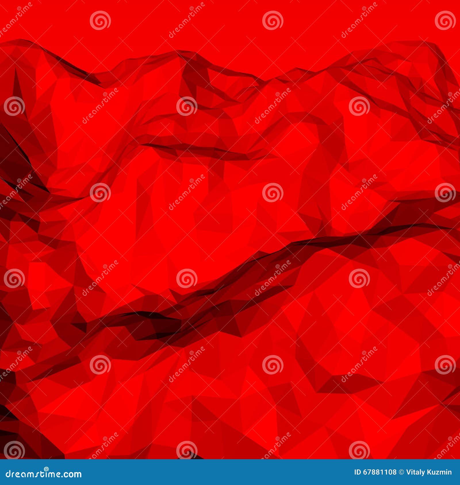 Red Abstract Polygonal Background Stock Vector - Illustration of ...