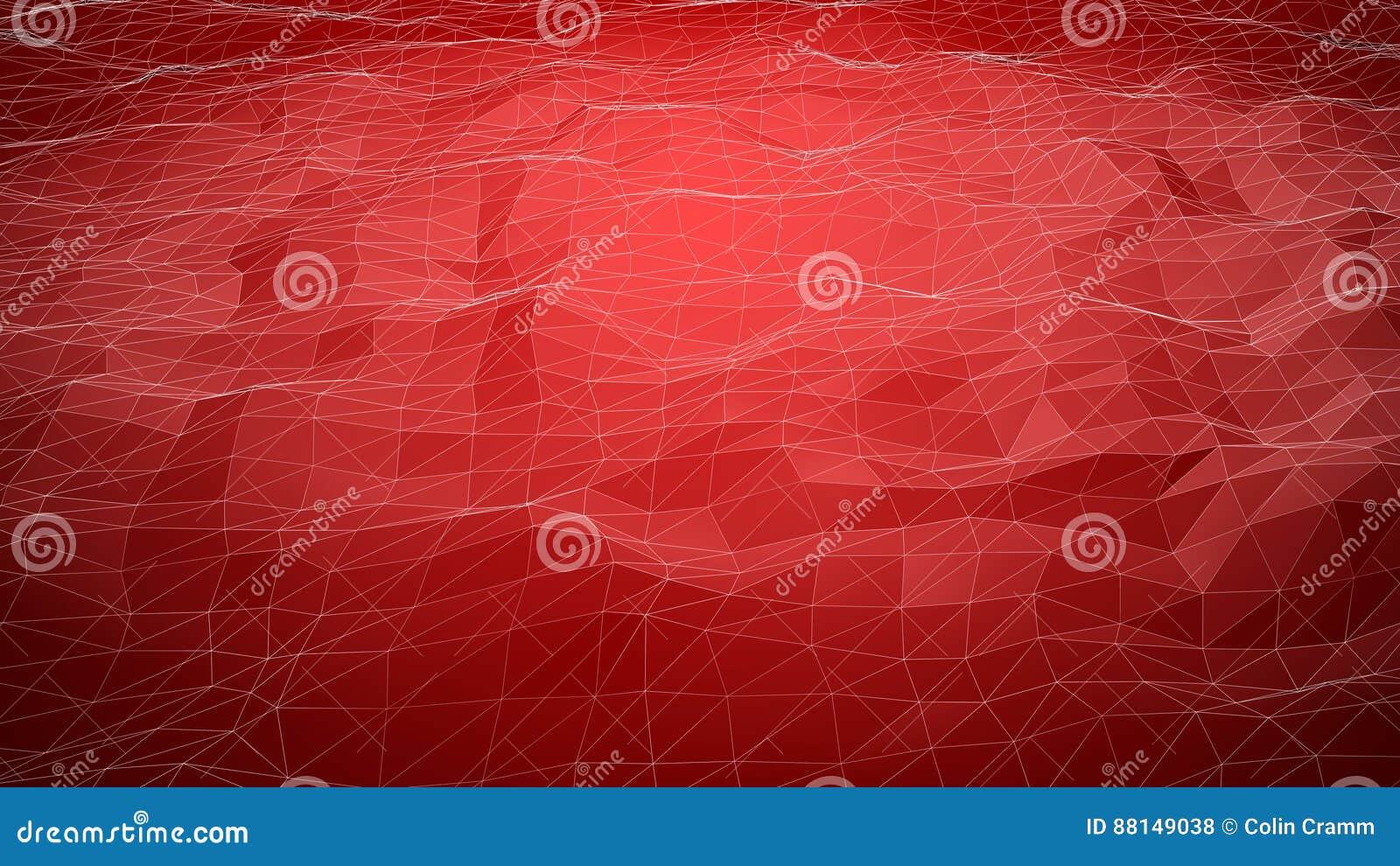 Red Abstract Polygonal Background with Wireframe Lines Stock Photo ...