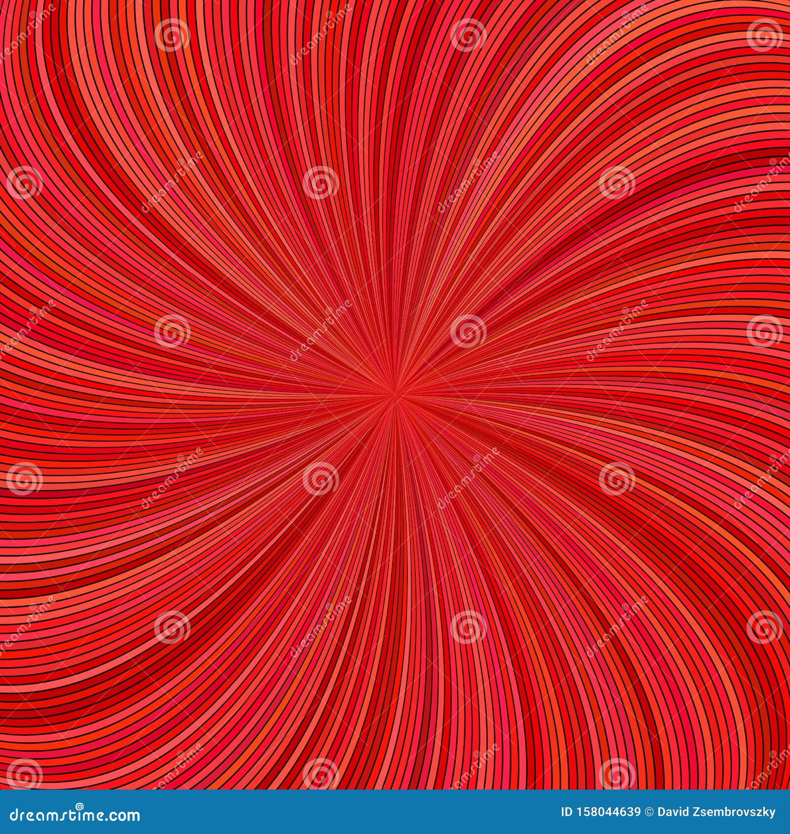 Red Abstract Psychedelic Striped Vortex Background Design from Swirling ...