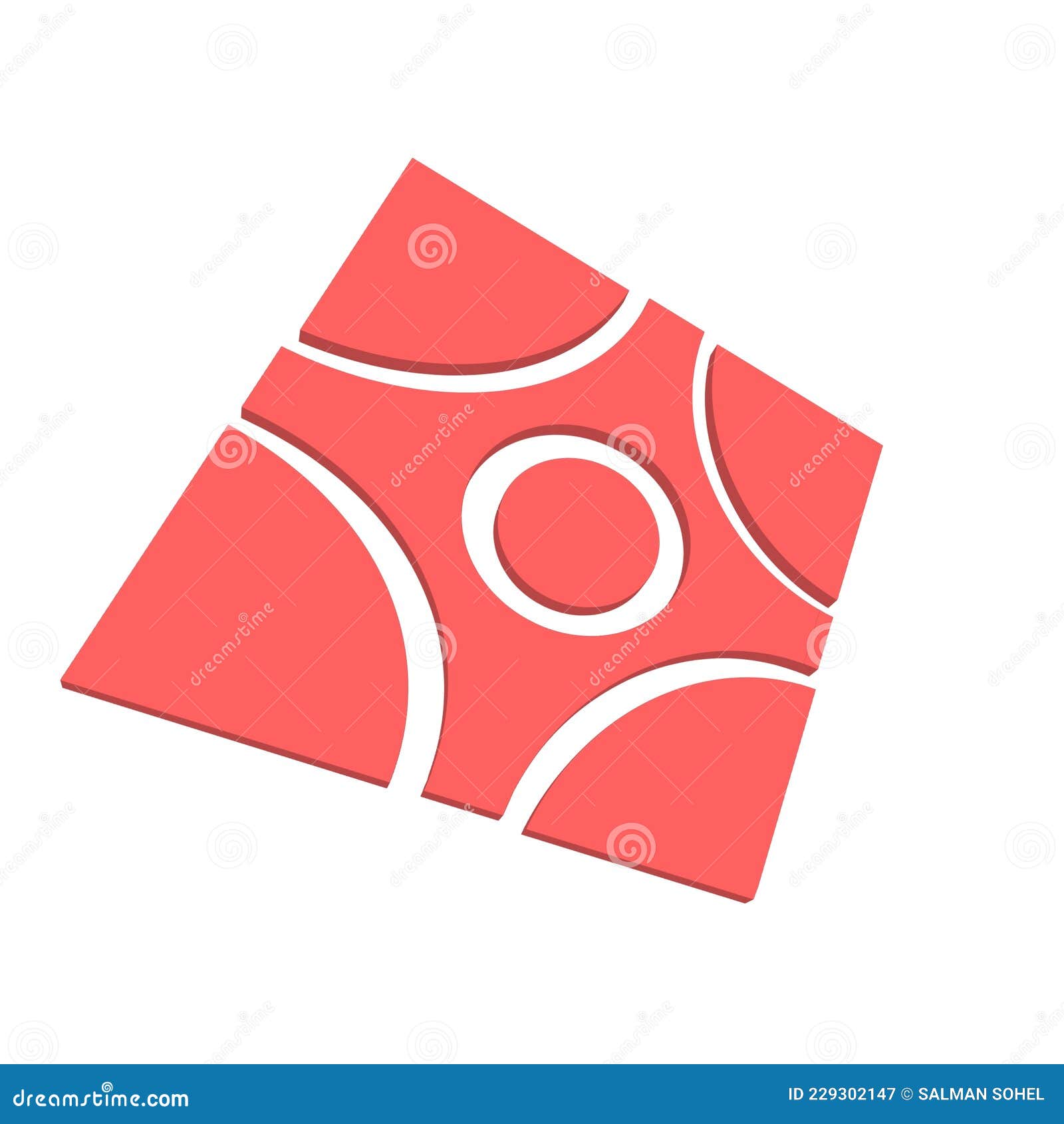 Red Abstract Road Map Symbol Design Stock Illustration - Illustration ...