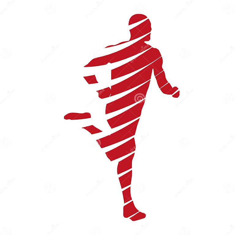 Red abstract running man stock vector. Illustration of design - 50935863