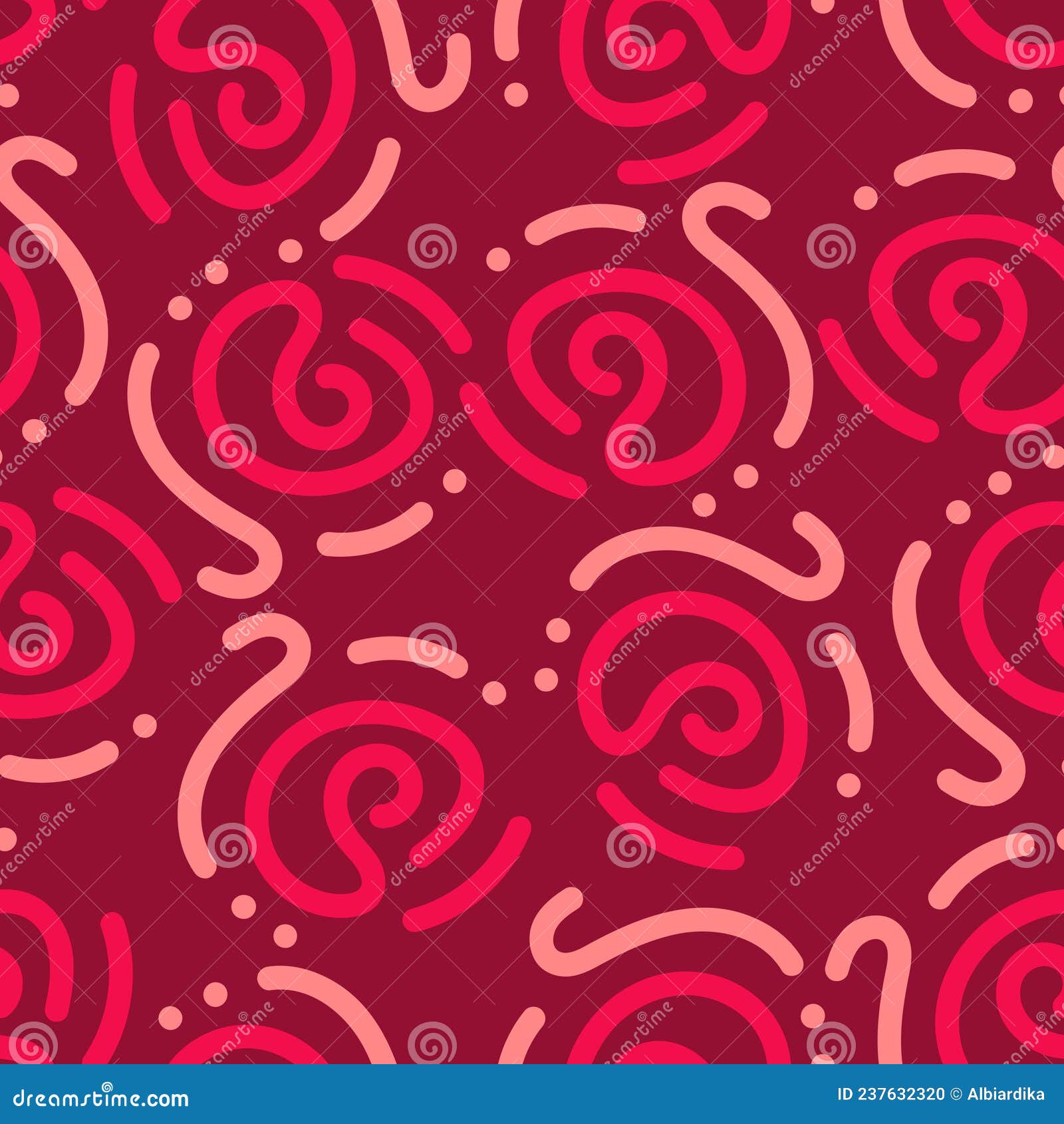Red Abstract Seamless Pattern Creative Vintage Design Background Vector ...