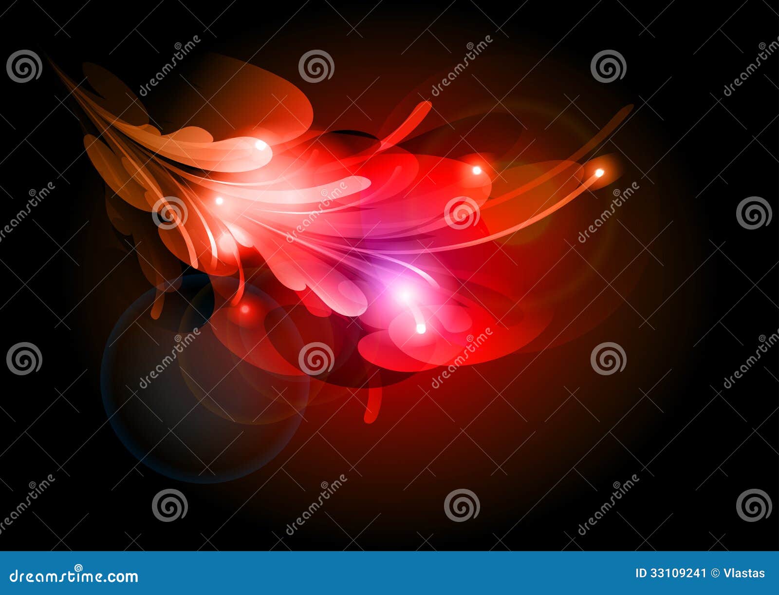 Red abstract shapes stock vector. Illustration of flowing - 33109241