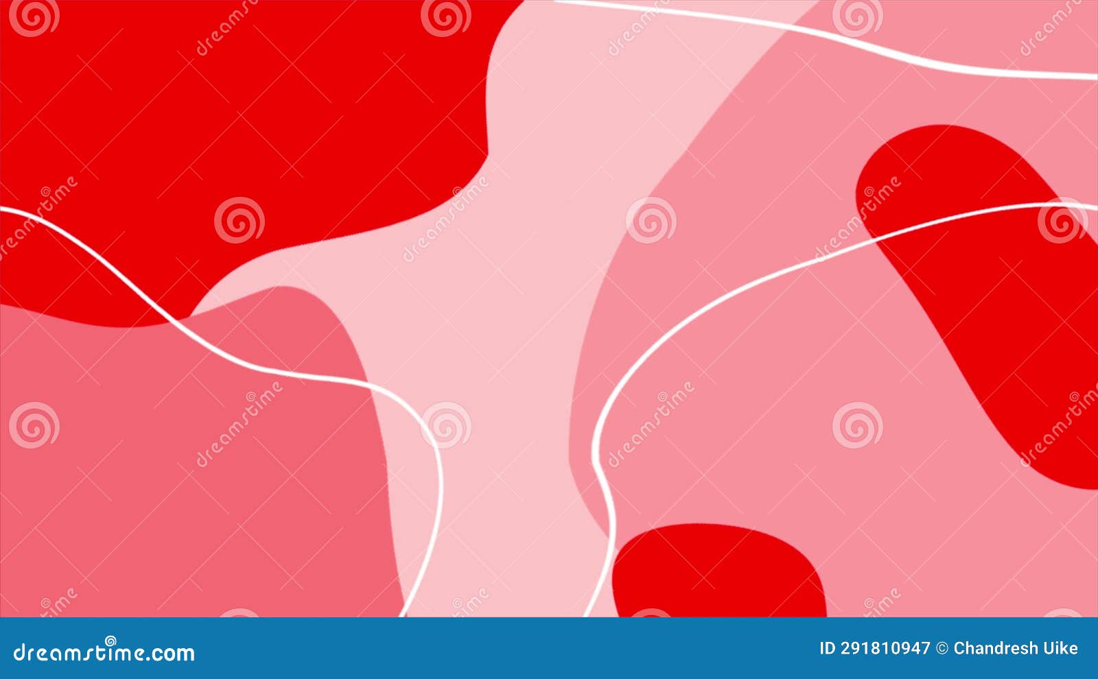 Red Abstract Shapes Wavy Pattern Minimal Background, Minimal Design ...