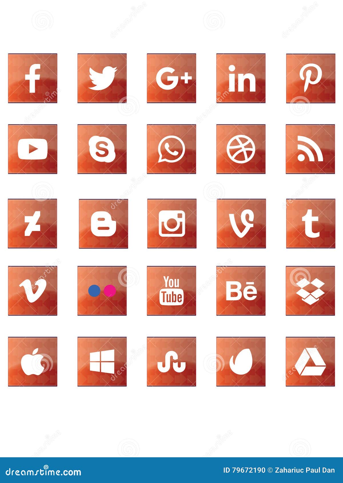 Red Abstract Social Media Signs Editorial Image - Illustration of grey ...