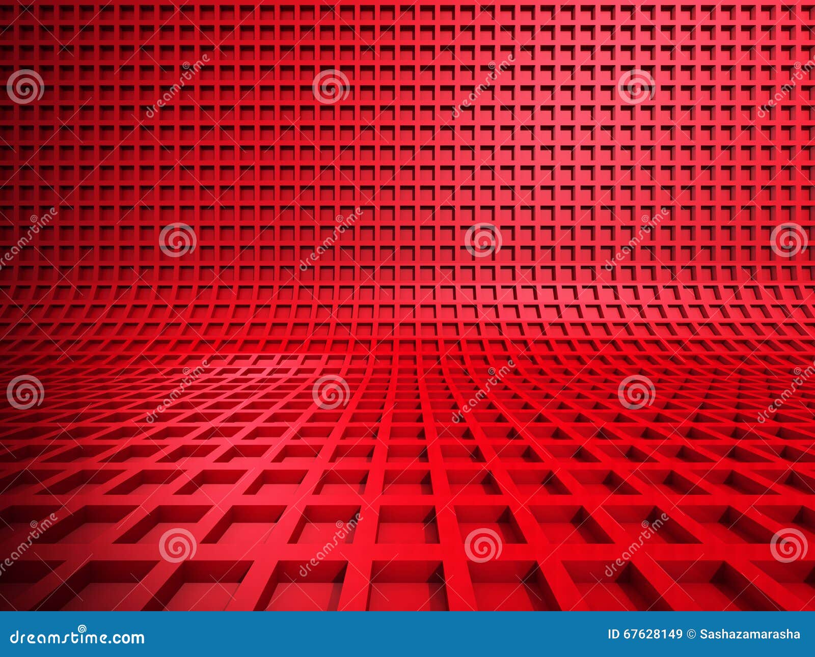 Red Abstract Square Shapes Background Stock Illustration - Illustration ...