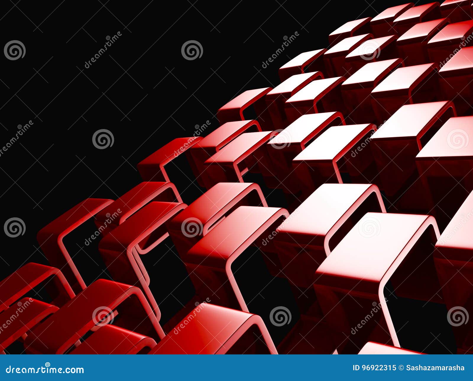 Red Abstract Squares Design Background Stock Illustration ...
