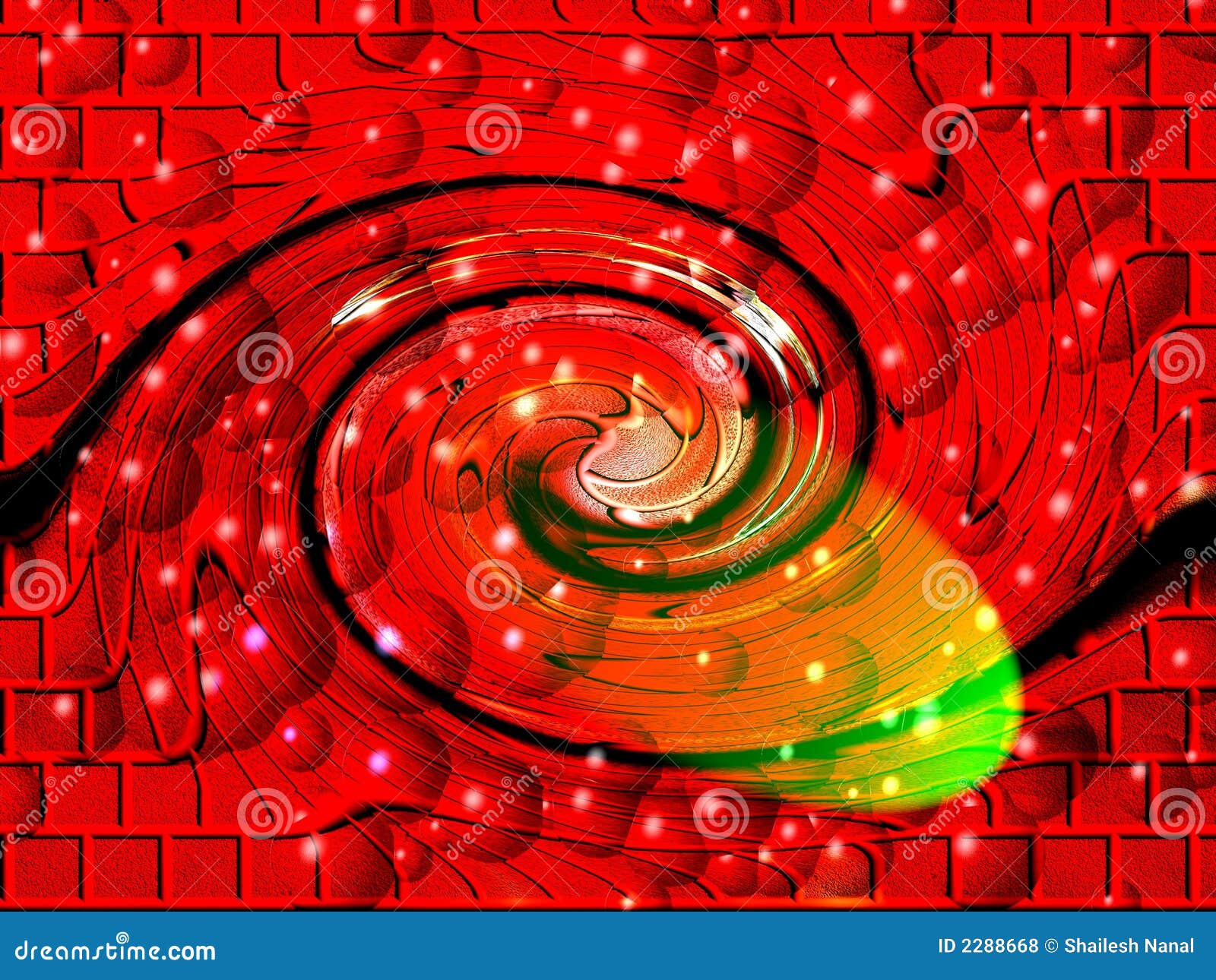 Red abstract swirl pattern stock illustration. Illustration of artwork ...