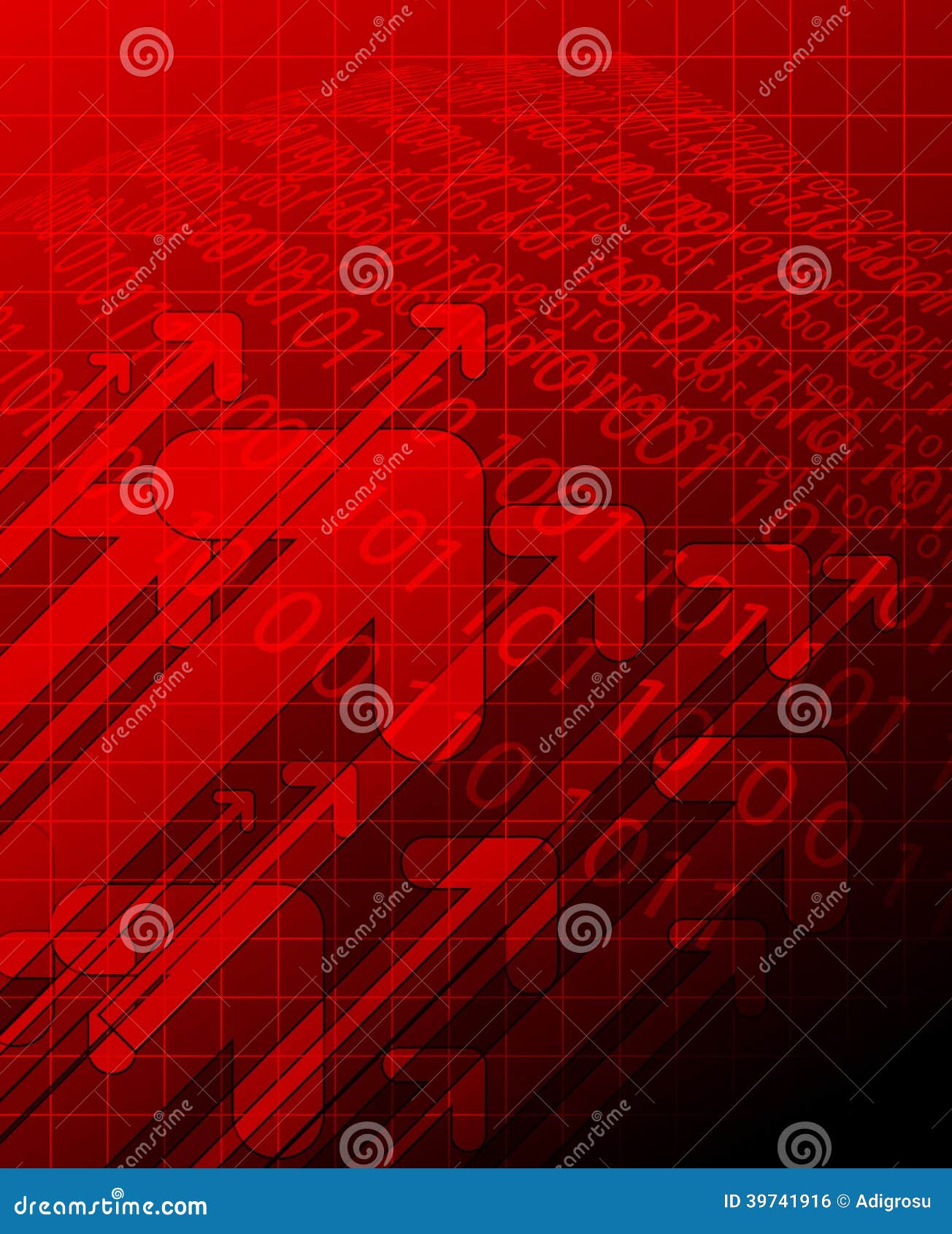 Red Abstract Technical Background Stock Vector - Illustration of ...
