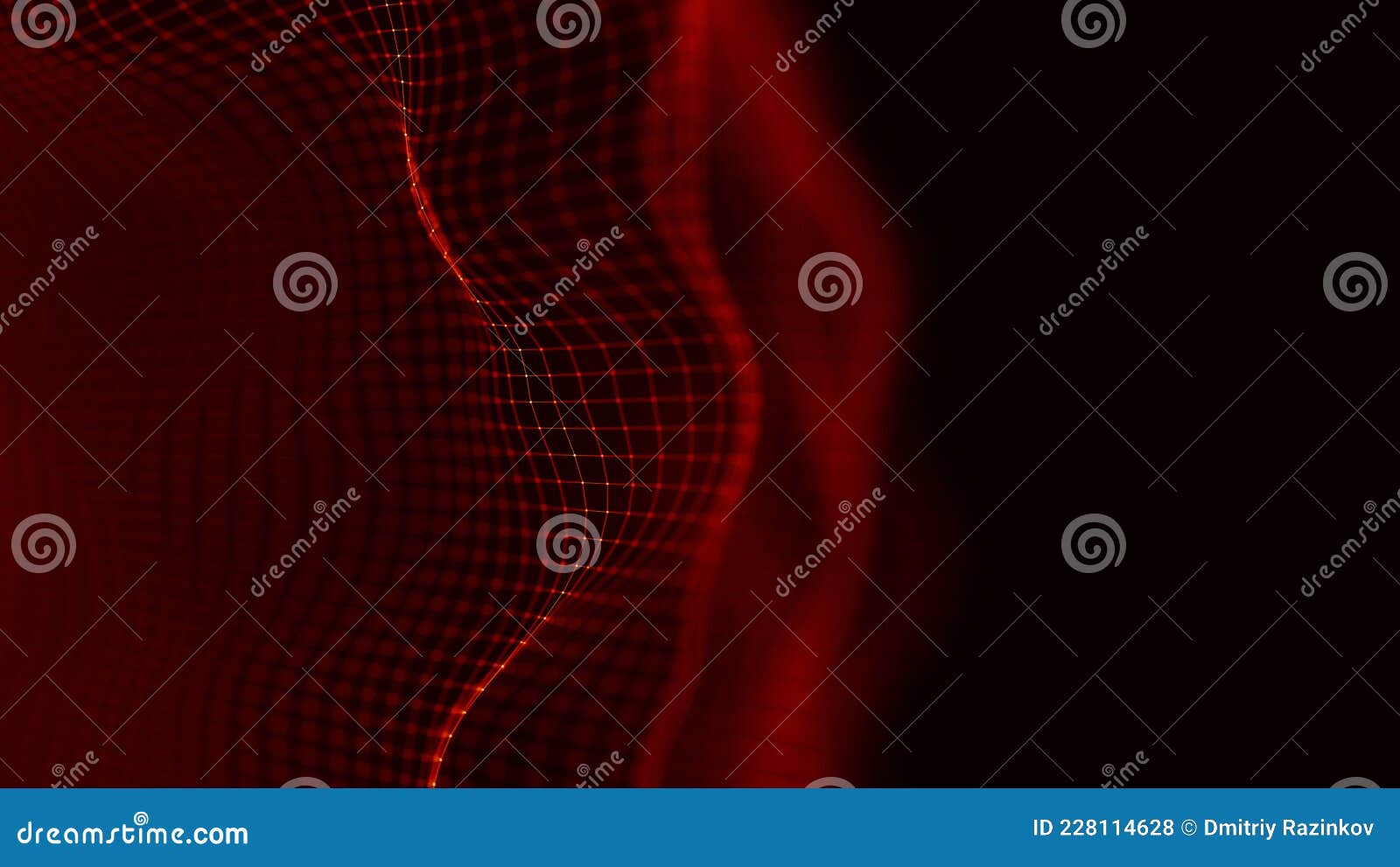 Red Abstract Technology Background. Music Abstract Wave. Stock ...