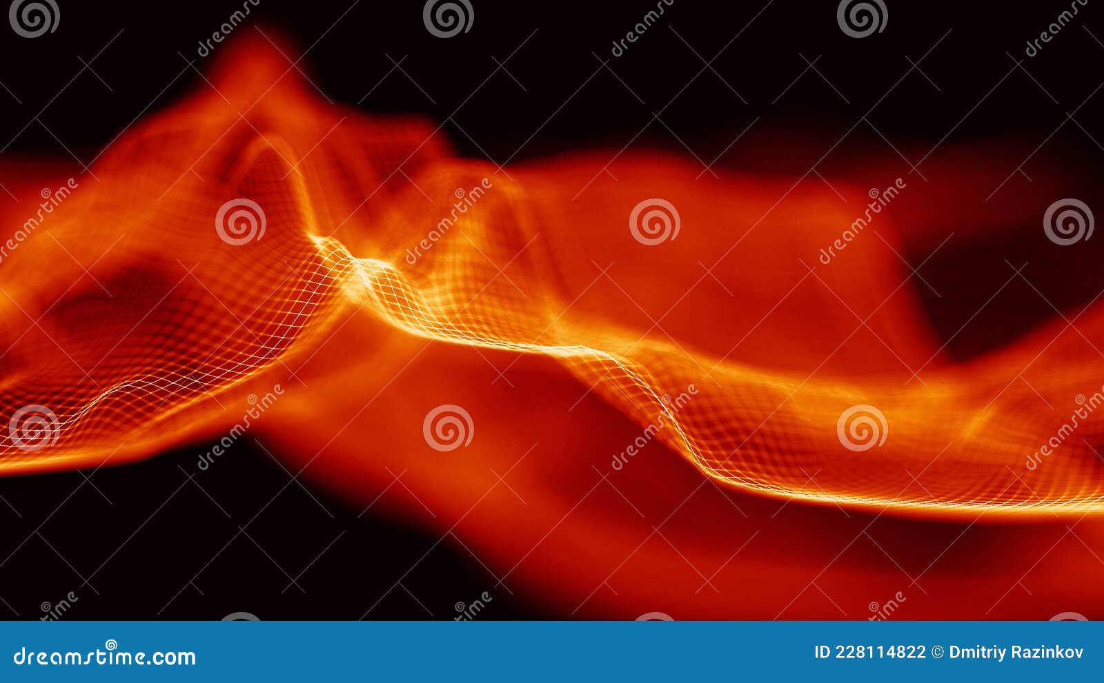 Red Abstract Technology Background. Music Abstract Wave. Stock ...