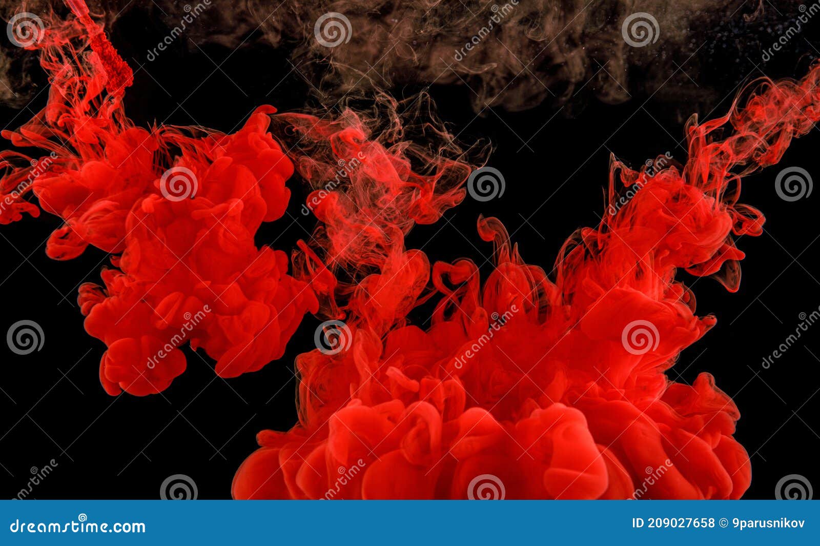 Red Abstract Texture on Black Stock Photo - Image of smoke, black ...