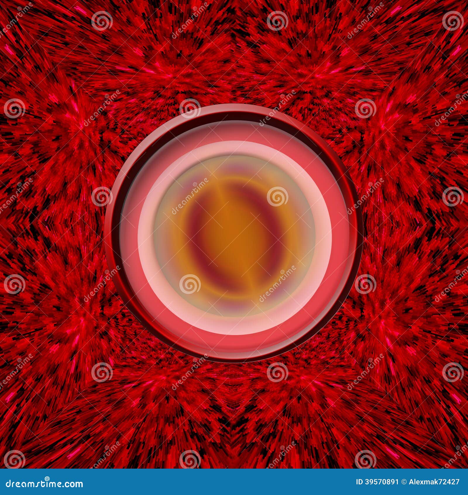 Red Abstract Texture with Round Centre Stock Illustration ...