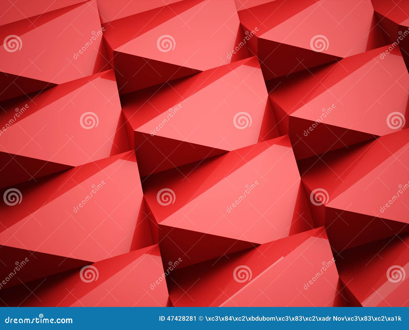Red Abstract Triangle Background Stock Illustration - Illustration of ...
