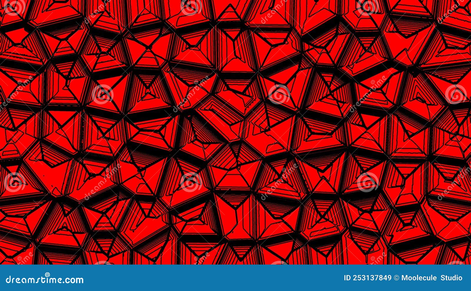 Red Abstract Triangle Line Shape Pattern Background. Abstract 3d ...