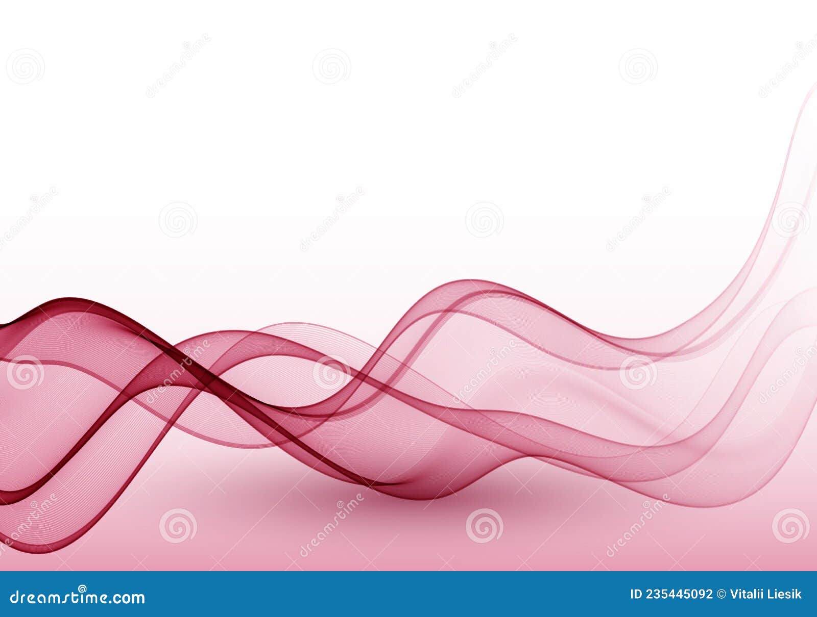 Red Abstract Vector Wave Flow Design Element Stock Vector ...