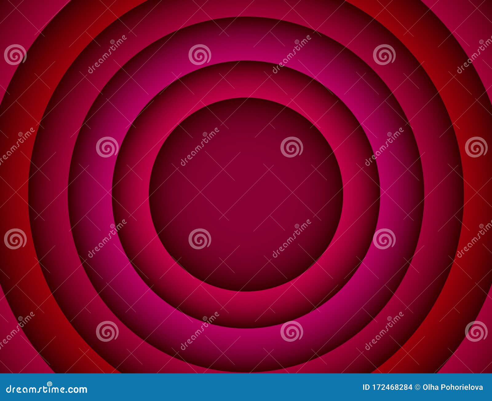 Red Abstract Vintage Background with Round Gradients with Place for ...