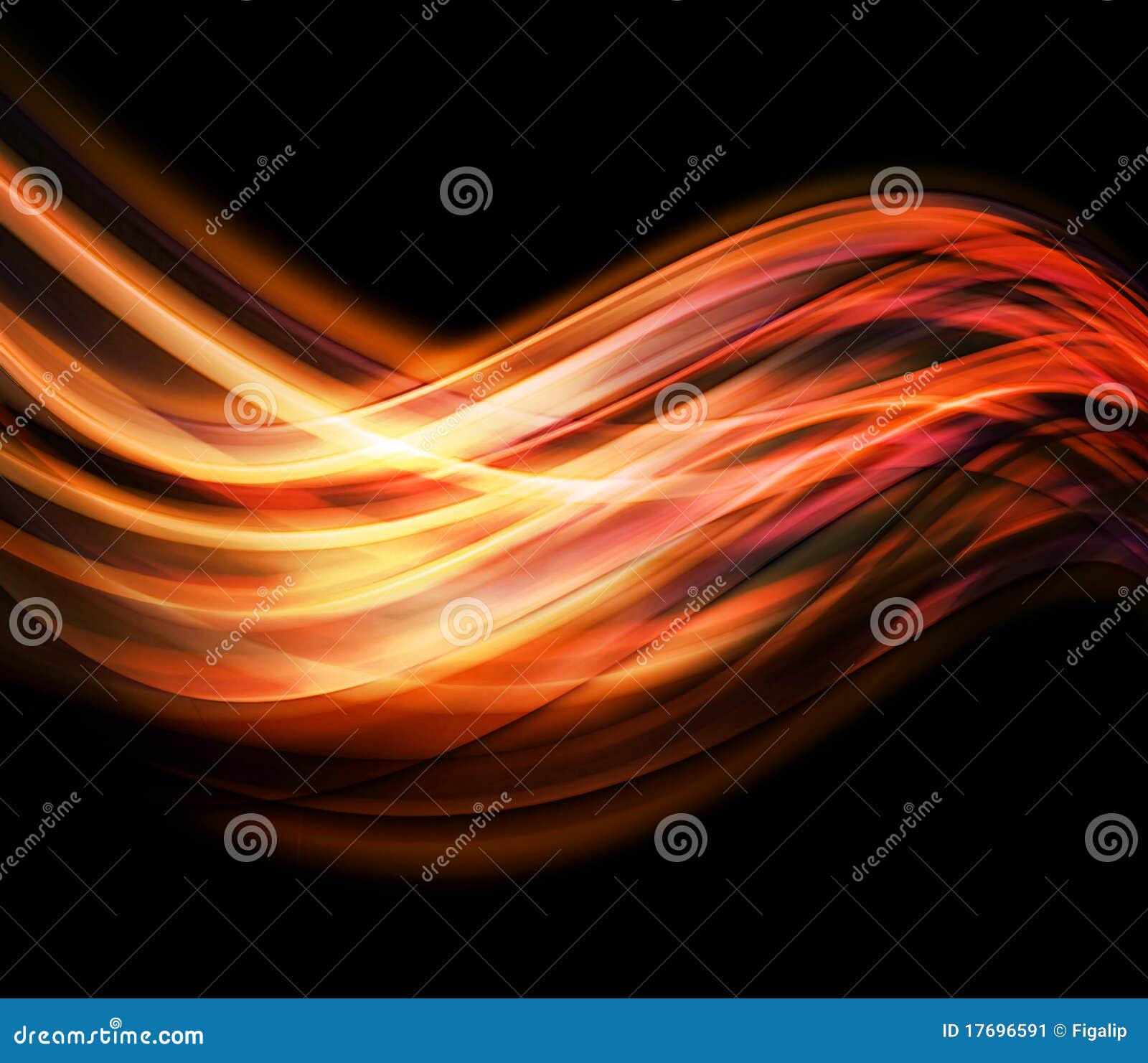 Red abstract wave stock illustration. Illustration of presentation ...