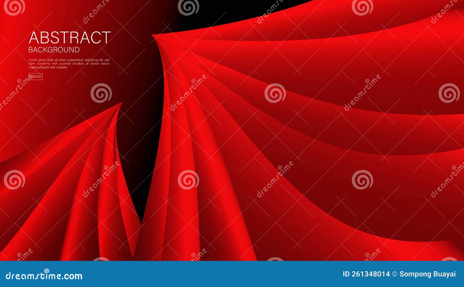 Red Abstract Wave Background, Wave Pattern, Geometric Vector, Minimal ...