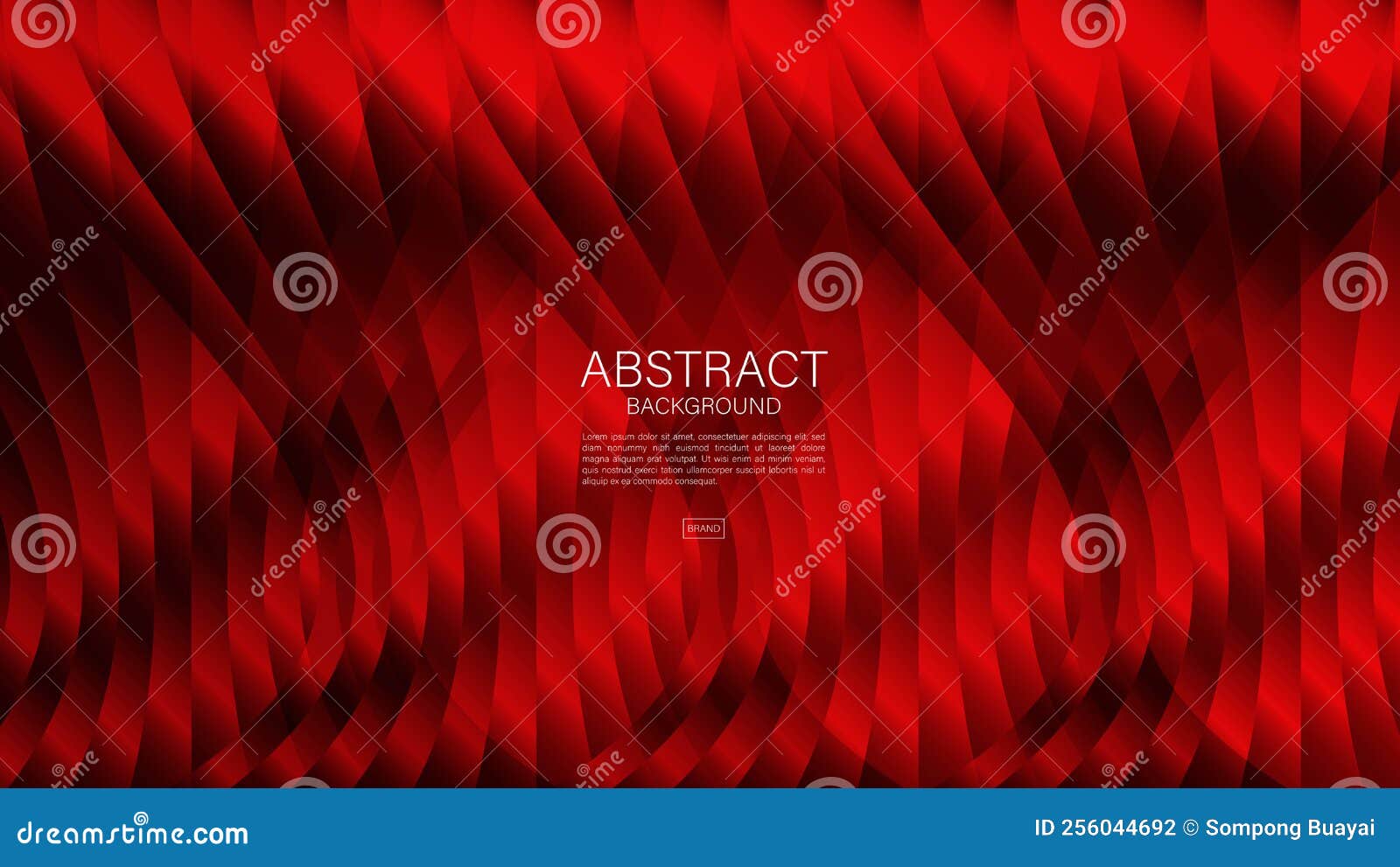 Red Abstract Wave Background, Wave Vector, Geometric Vector, Minimal ...