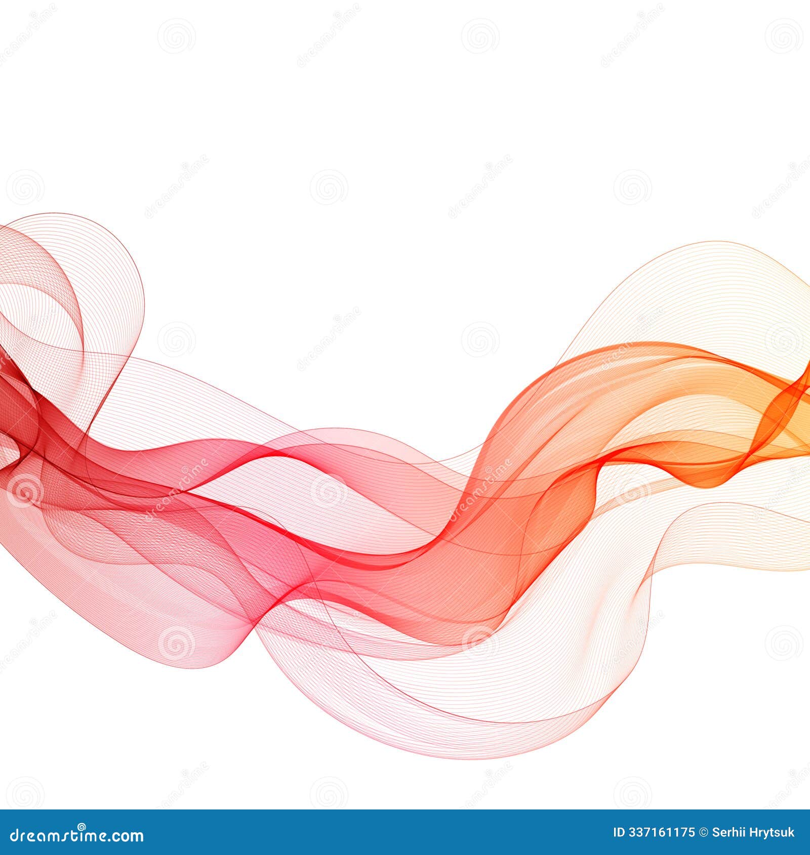 Red Abstract Wave. Presentation Template. Decor for Shell Brochures ...