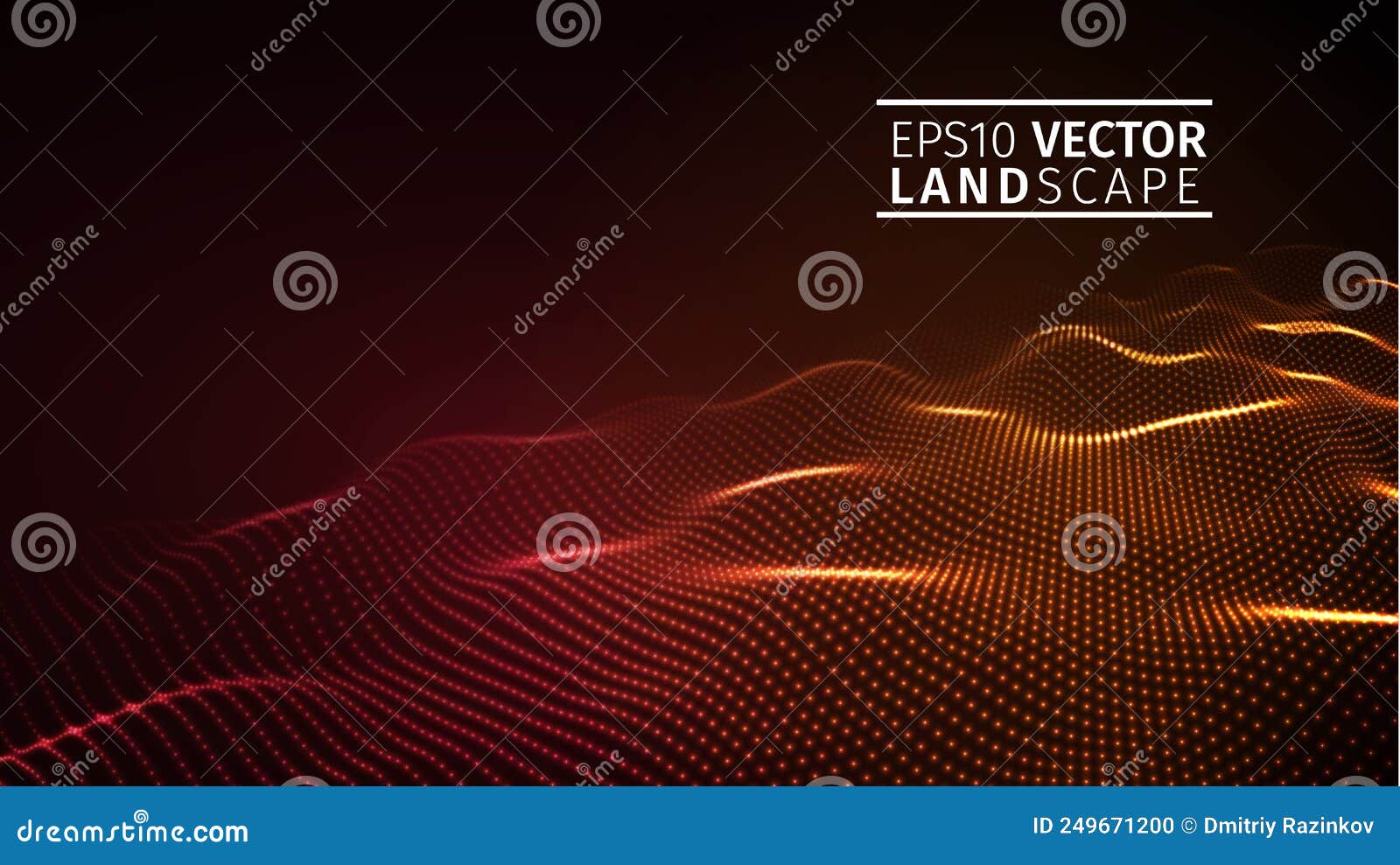 Red Abstract Wave. Technology Background. EPS 10 Stock Illustration ...