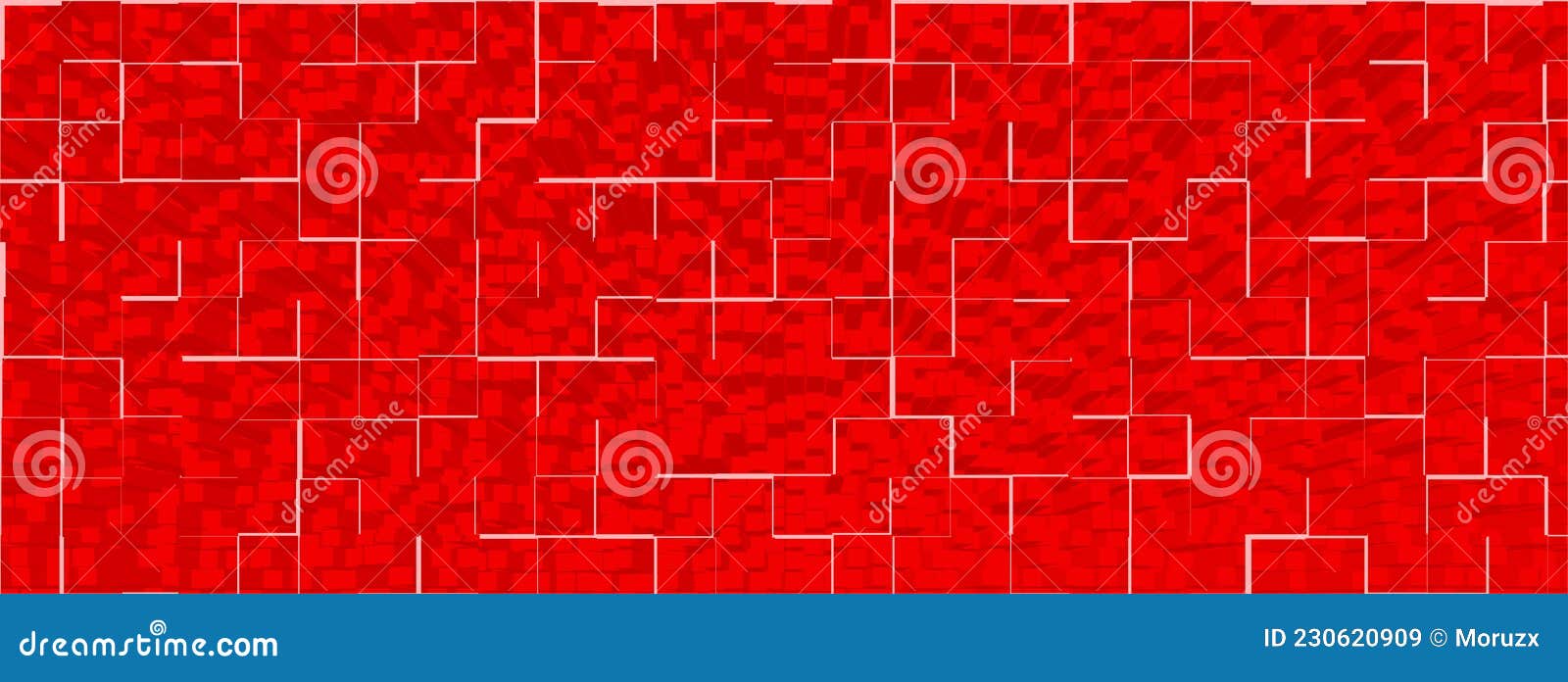 Red, Abstract Wide Tile Background Stock Vector - Illustration of color ...