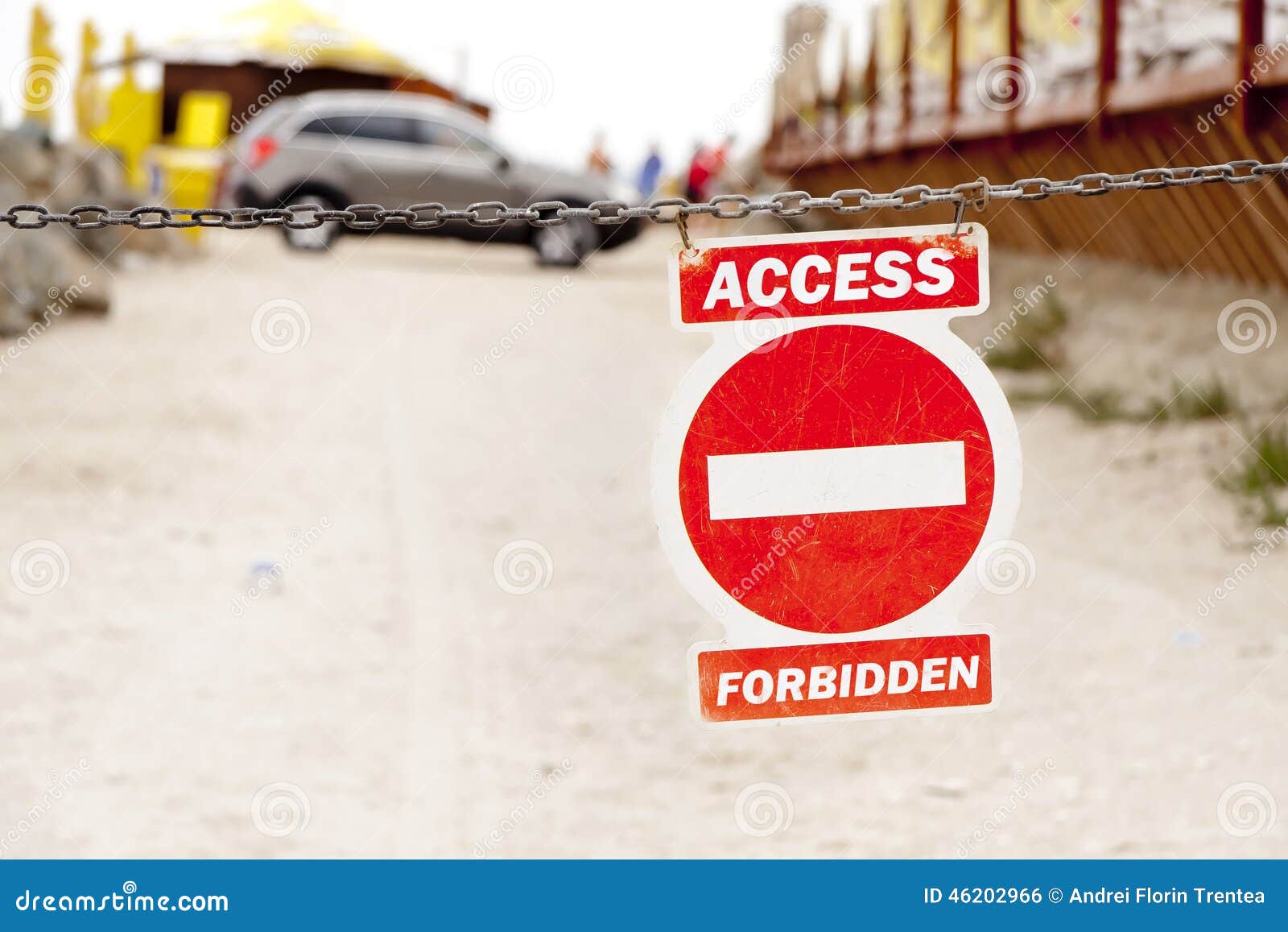 Red access forbidden sign stock photo. Image of hanging - 46202966